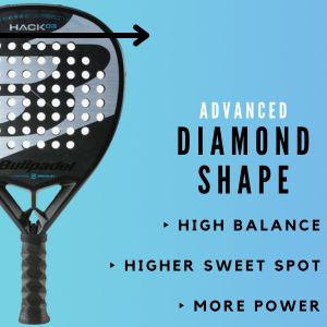 Advanced Padel Rackets - Diamond Shape - tennisnuts.com
