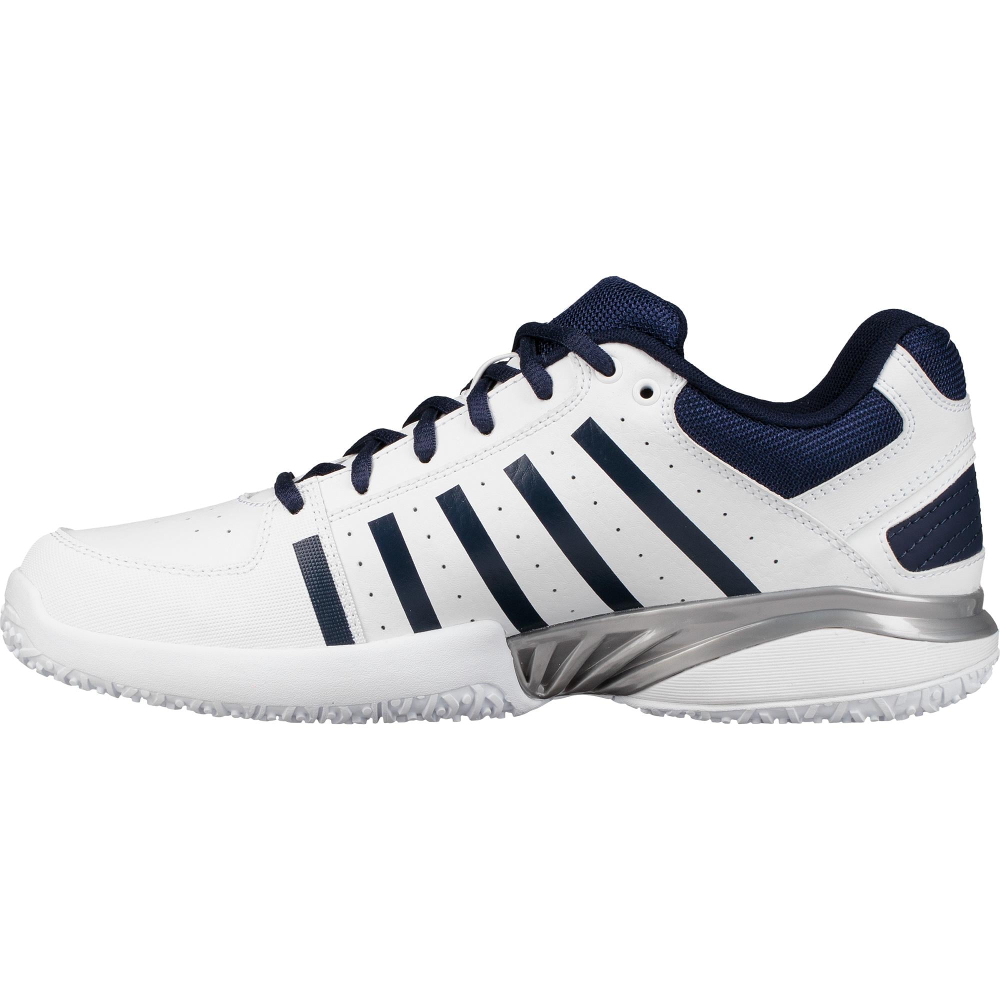 K-Swiss Mens Receiver IV Omni Tennis Shoes - White/Navy - Tennisnuts.com