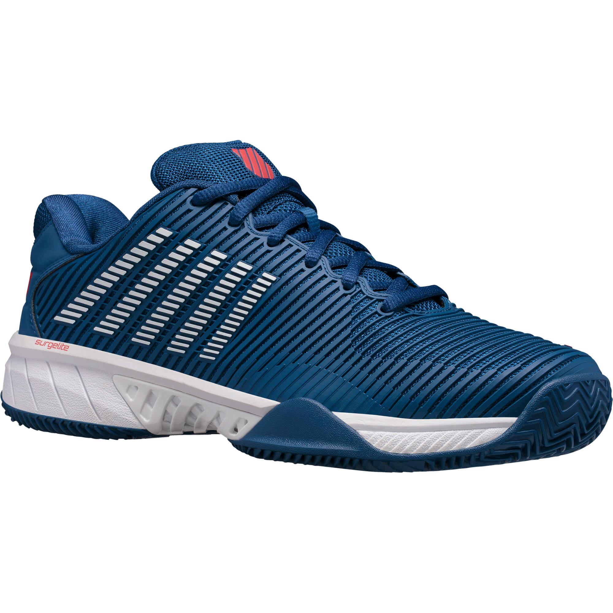 K Swiss Mens Hypercourt Express 2 HB Tennis Shoes Dark Blue White K Swiss Mens Hypercourt Express 2 HB Tennis Shoes Dark Blue White