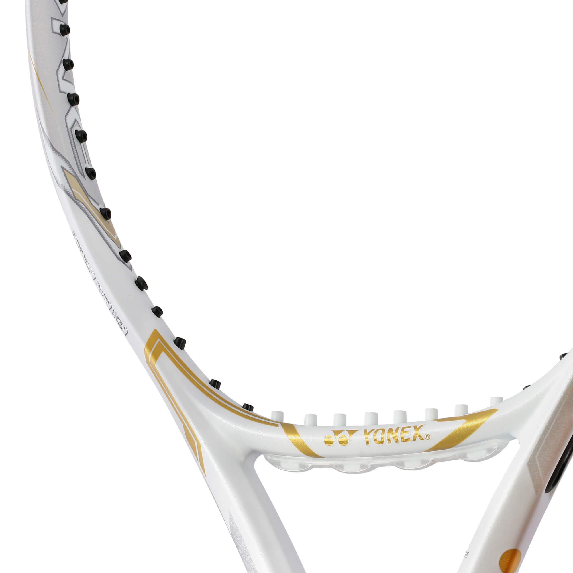 Yonex EZONE 100L Limited Edition Tennis Racket - White/Gold [Frame Only ...