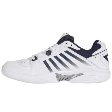 K-Swiss Mens Receiver V Carpet Tennis Shoes - White/Navy - Tennisnuts.com