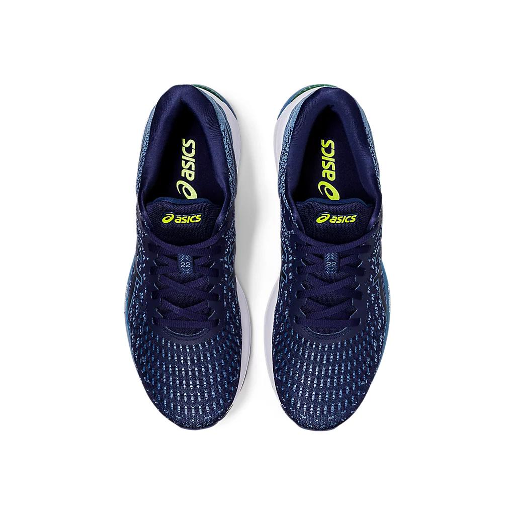 Asics Mens GEL-Cumulus 22 MK Running Shoes - Peacoat/Grey Floss ...