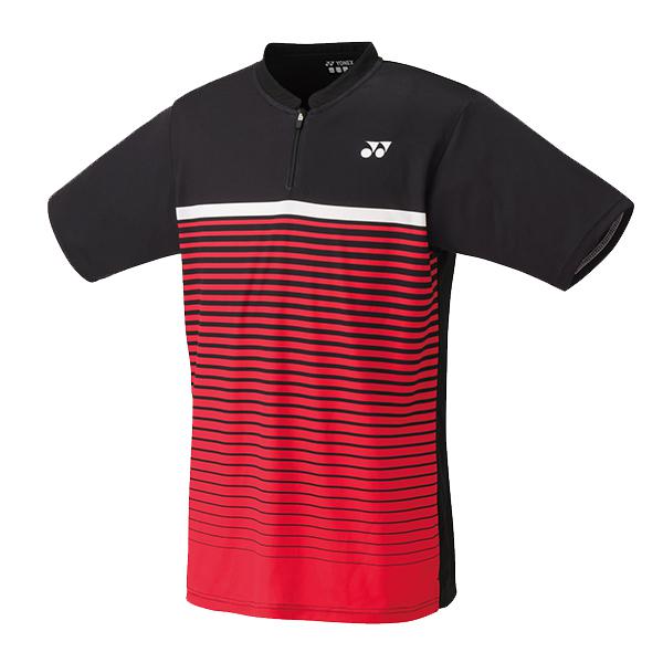 Yonex Mens Polo Shirt - Black/Red - Tennisnuts.com