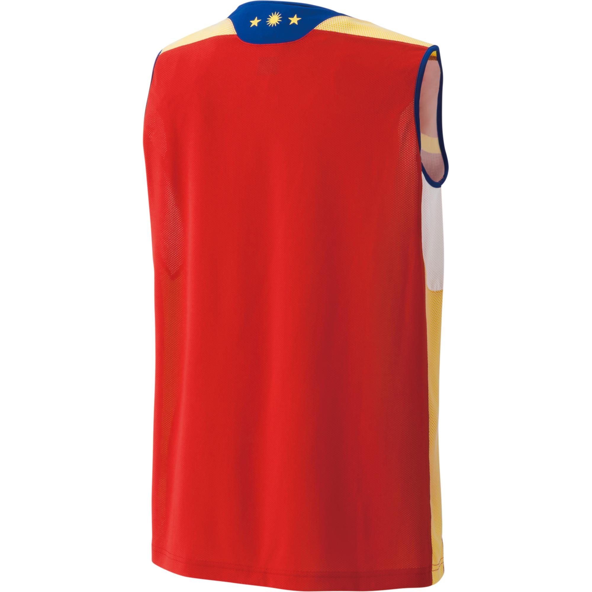 Yonex Mens Sleeveless Polo Shirt - Sunset Red - Tennisnuts.com