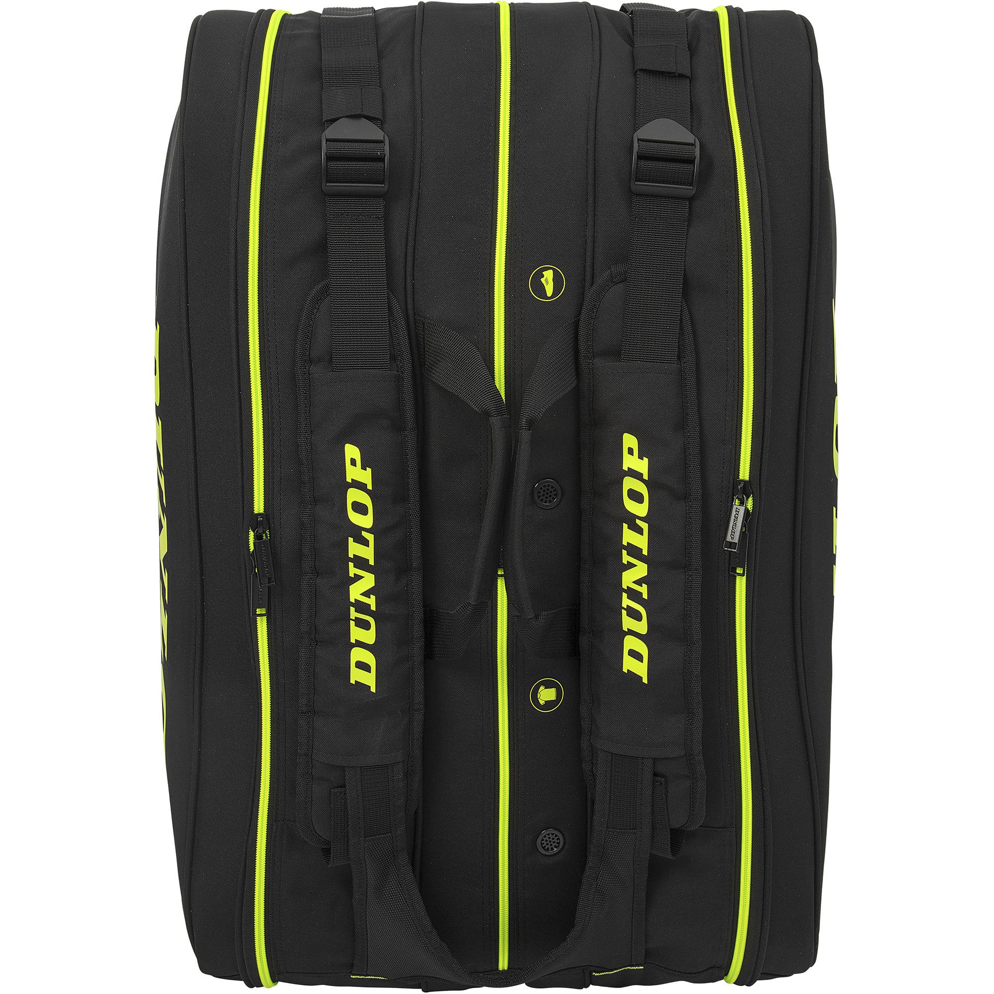 Dunlop SX Performance Thermo 12 Racket Bag - Yellow/Black - Tennisnuts.com