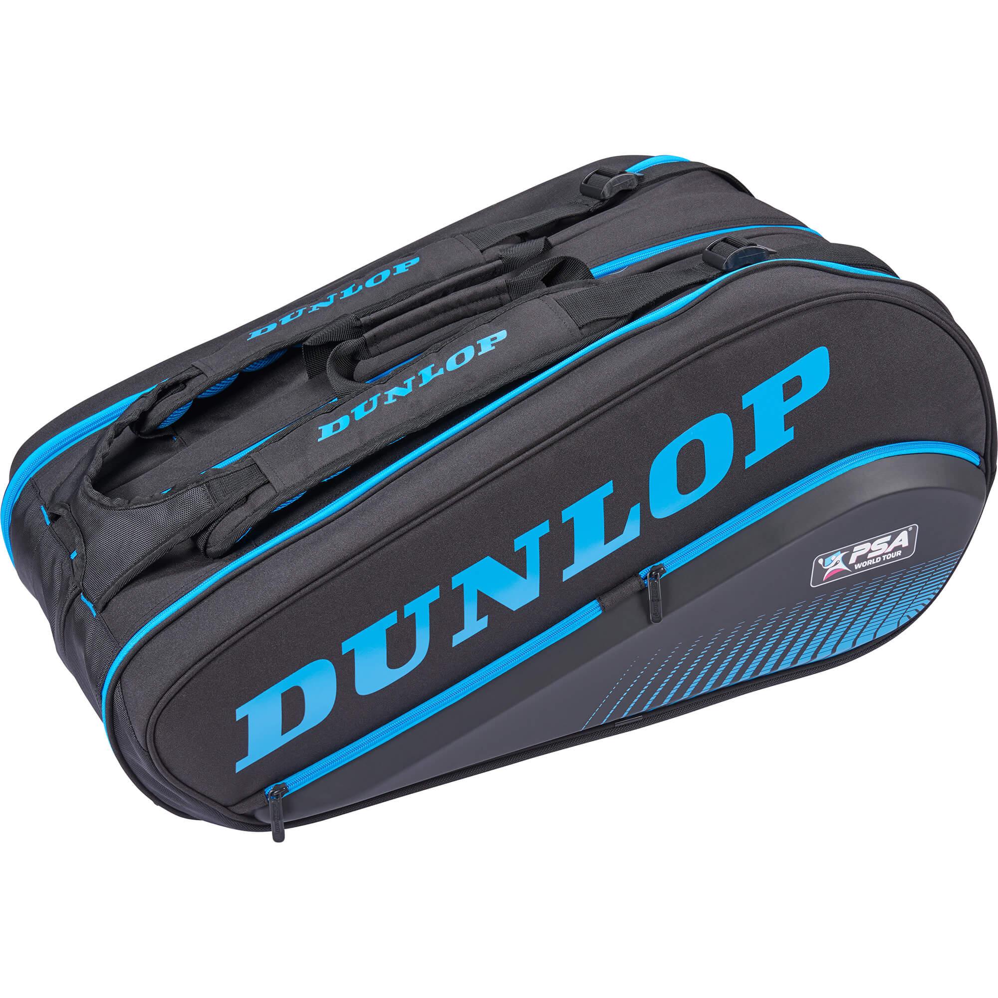 Dunlop PSA Limited Edition 12 Racket Bag - Black/Blue - Tennisnuts.com