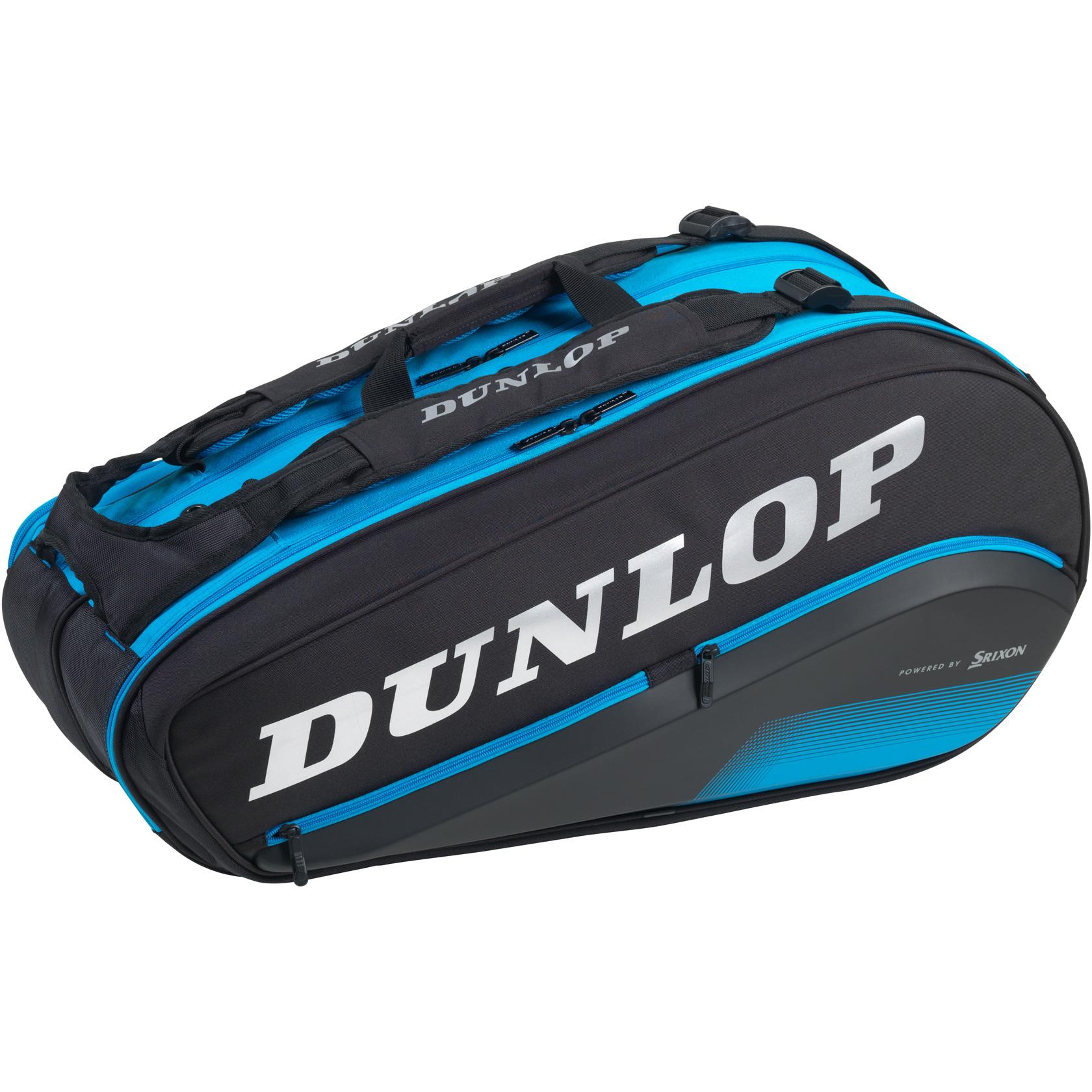 Dunlop FX Performance Thermo 8 Racket Bag - Black/Blue - Tennisnuts.com