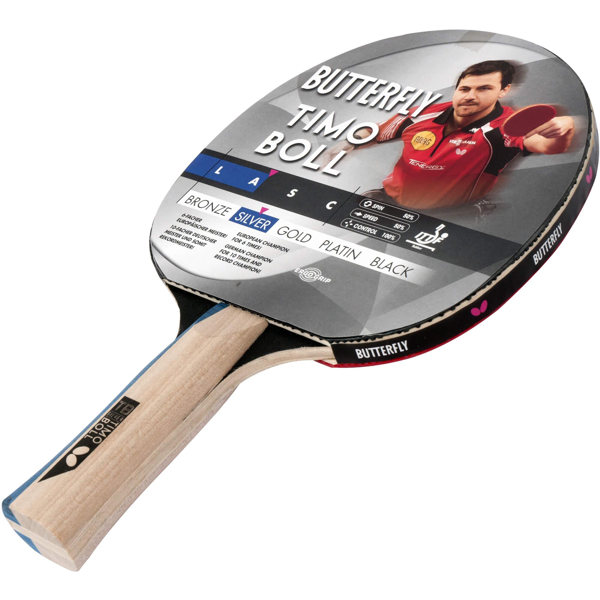 Butterfly Timo Boll Silver Table Tennis Bat - Tennisnuts.com