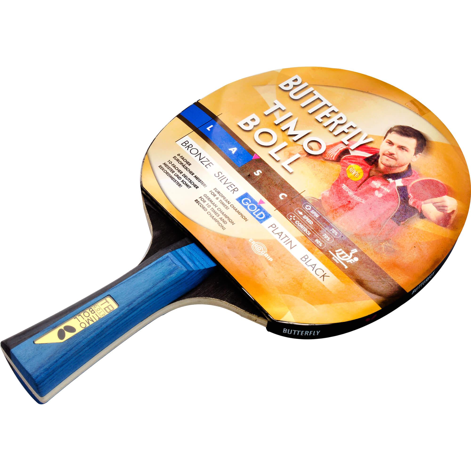 Butterfly Timo Boll Gold Table Tennis Bat - Tennisnuts.com