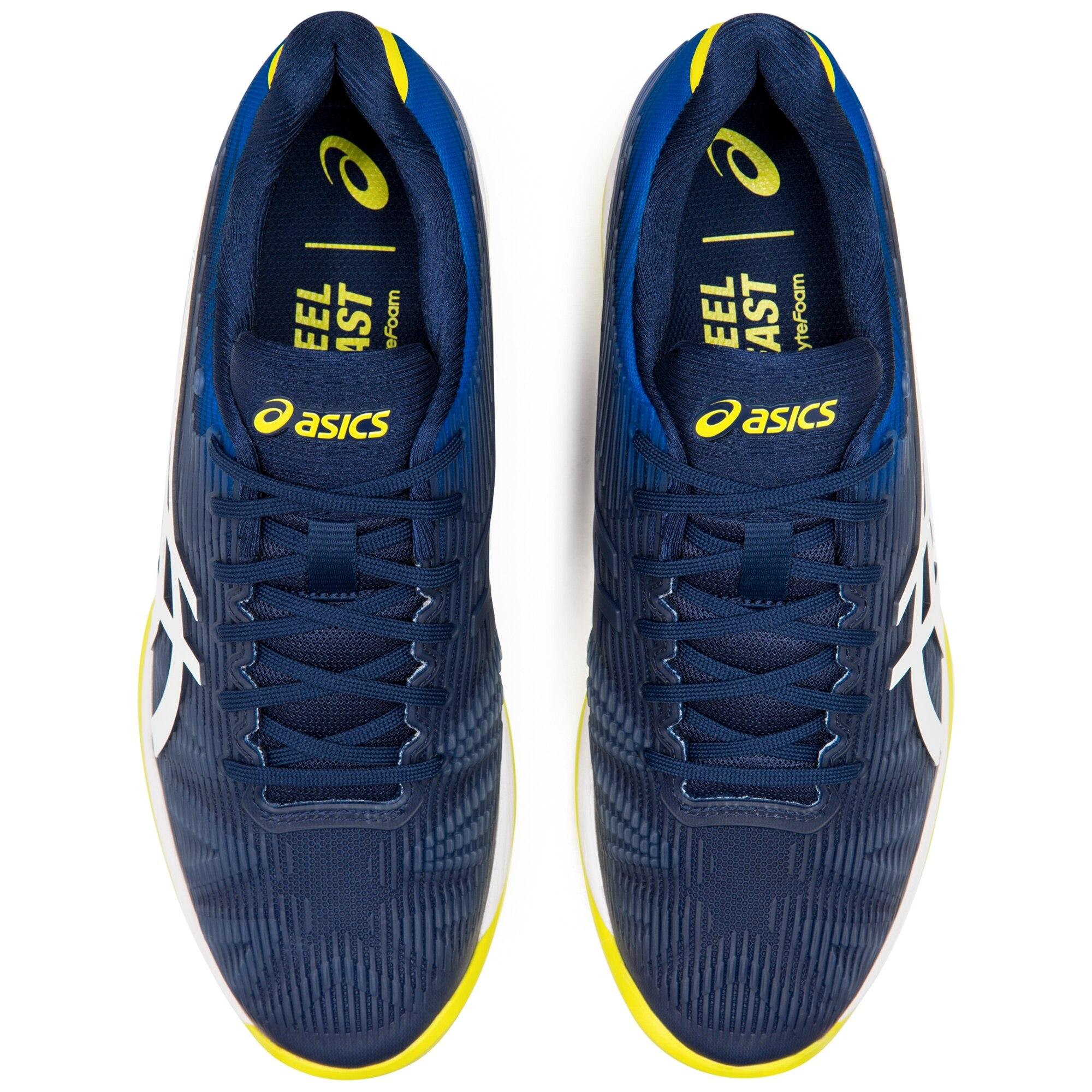 Asics Mens Solution Speed FF Tennis Shoes - Blue Expanse/White - Tennisnuts.com