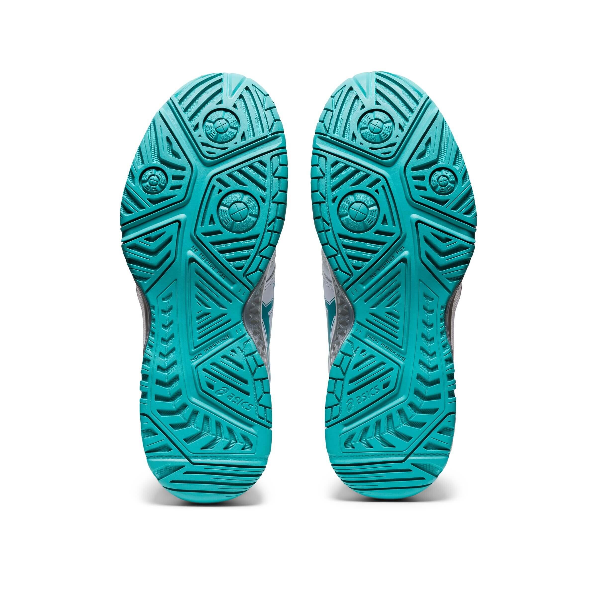 Asics Womens GEL-Challenger 12 Tennis Shoes - White/Techno Cyan ...