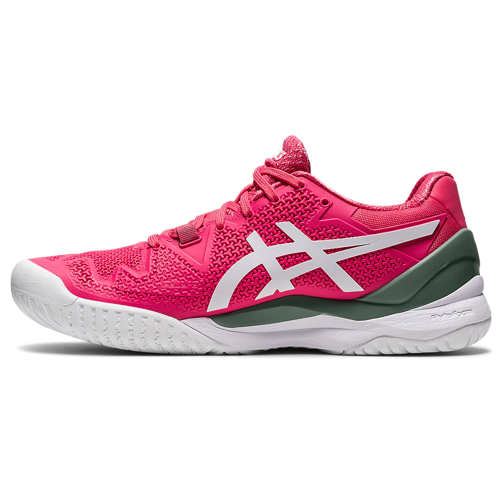 Asics Womens Gel Resolution 8 Tennis Shoes Pink Cameo White