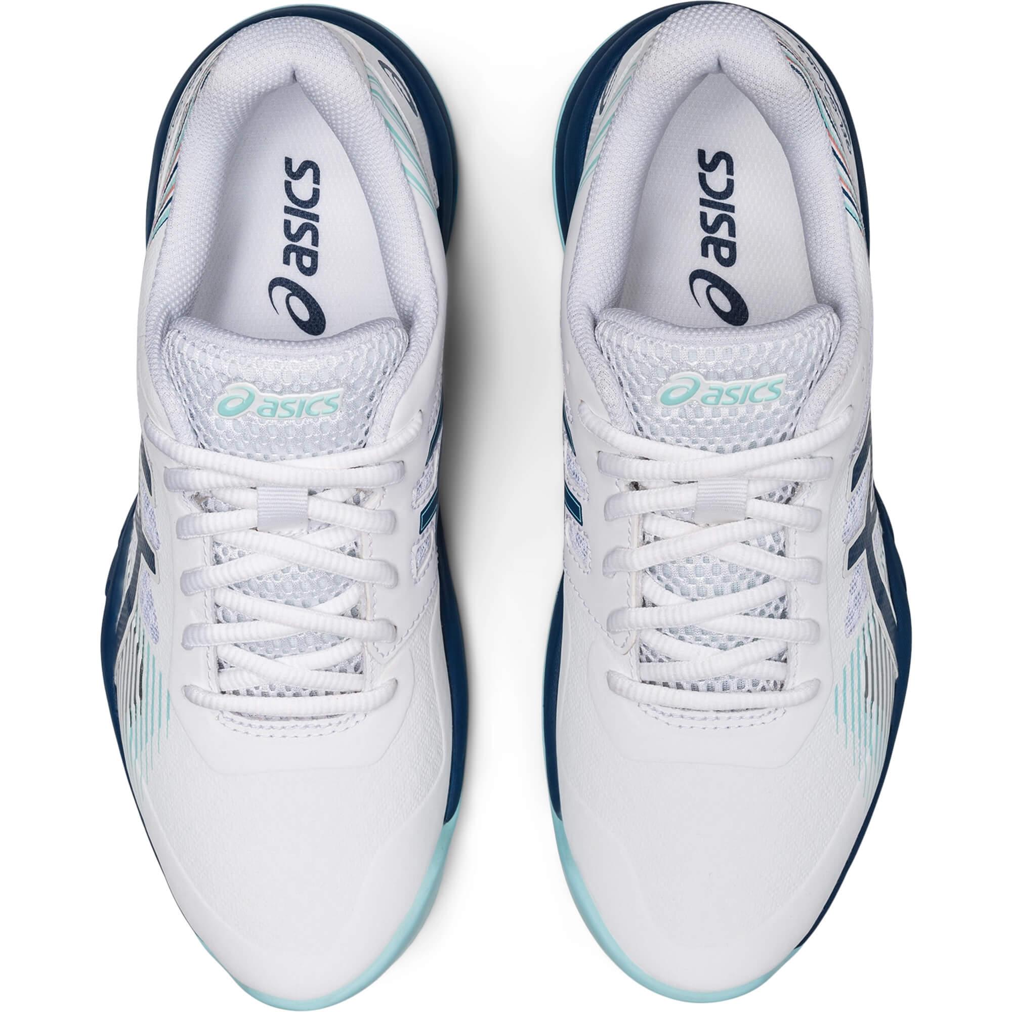 Asics Womens GEL-Game 8 Omni/Clay Tennis Shoes - White/Blue ...