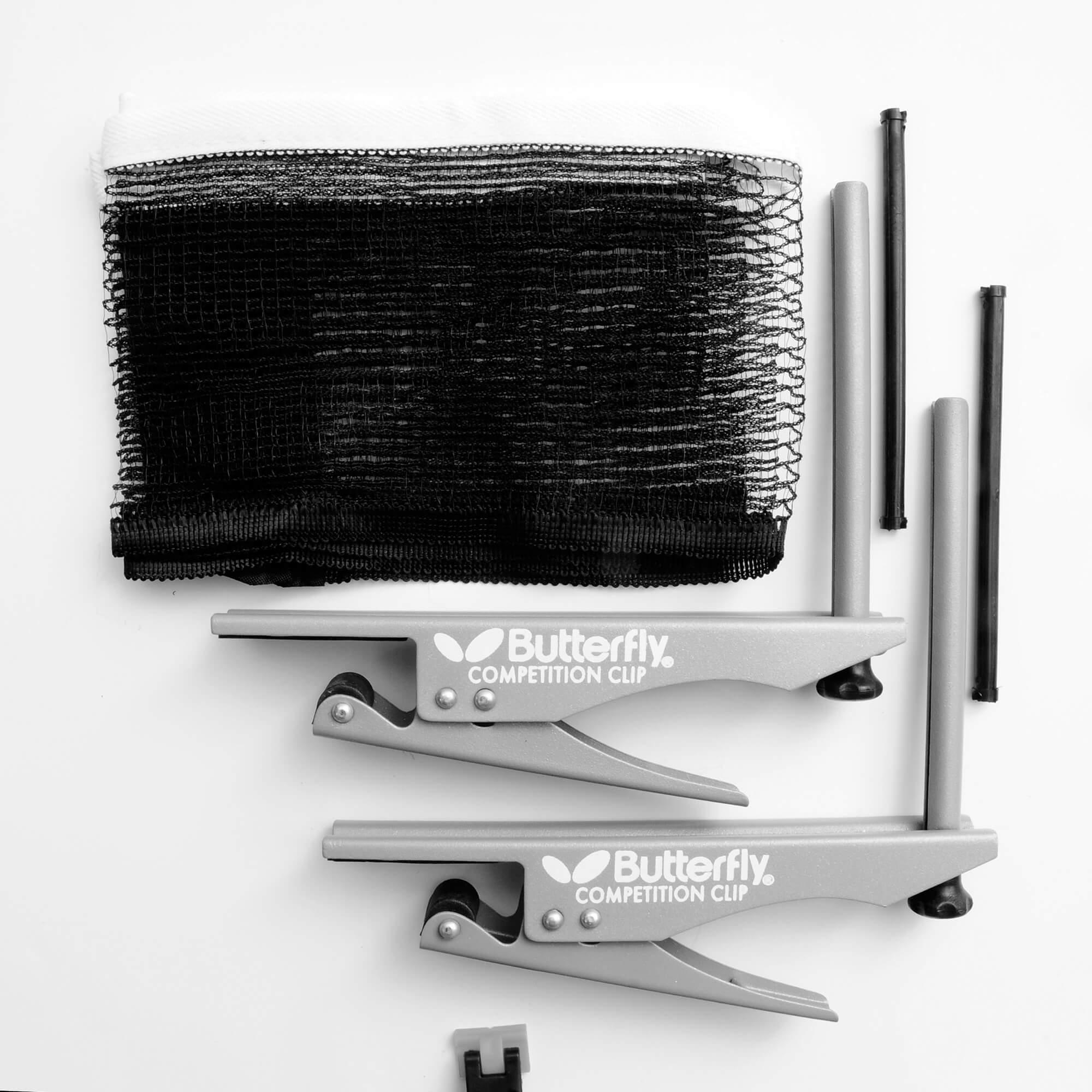 Butterfly Competition Clip Net & Posts Set - Tennisnuts.com