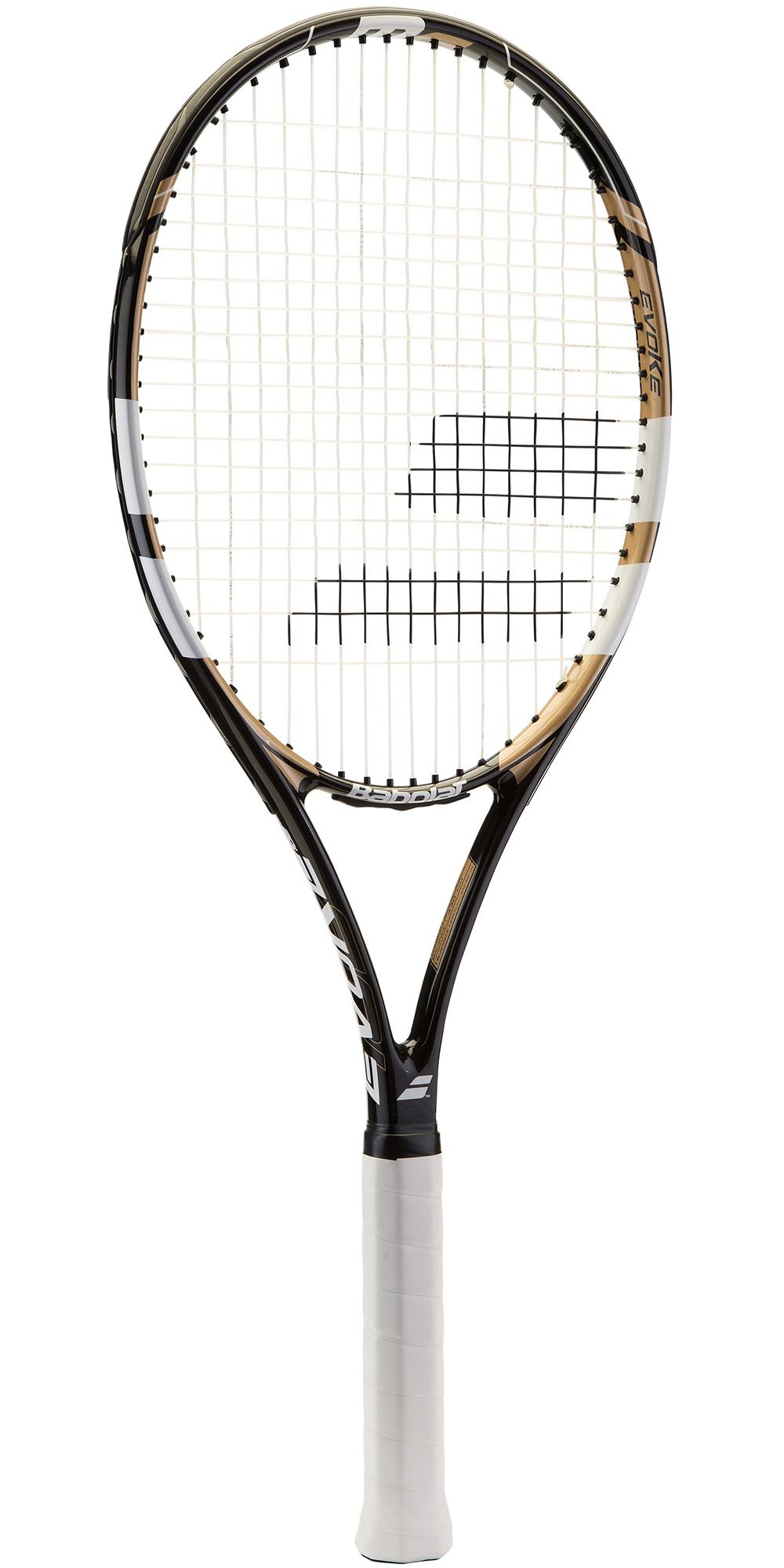 Babolat Evoke 102 Tennis Racket - Black/Gold - Tennisnuts.com