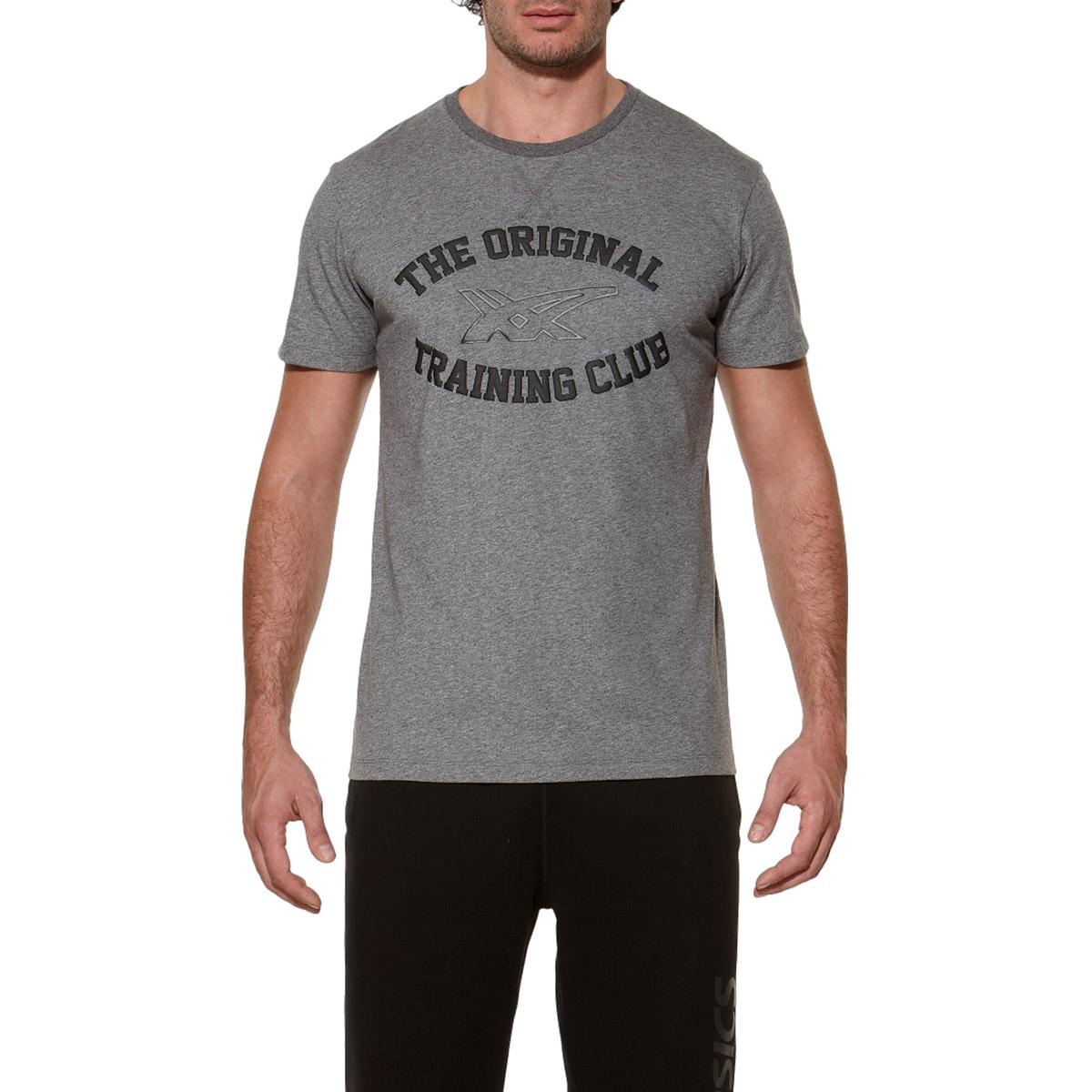 Asics Mens Original Training Club Tee - Grey - Tennisnuts.com