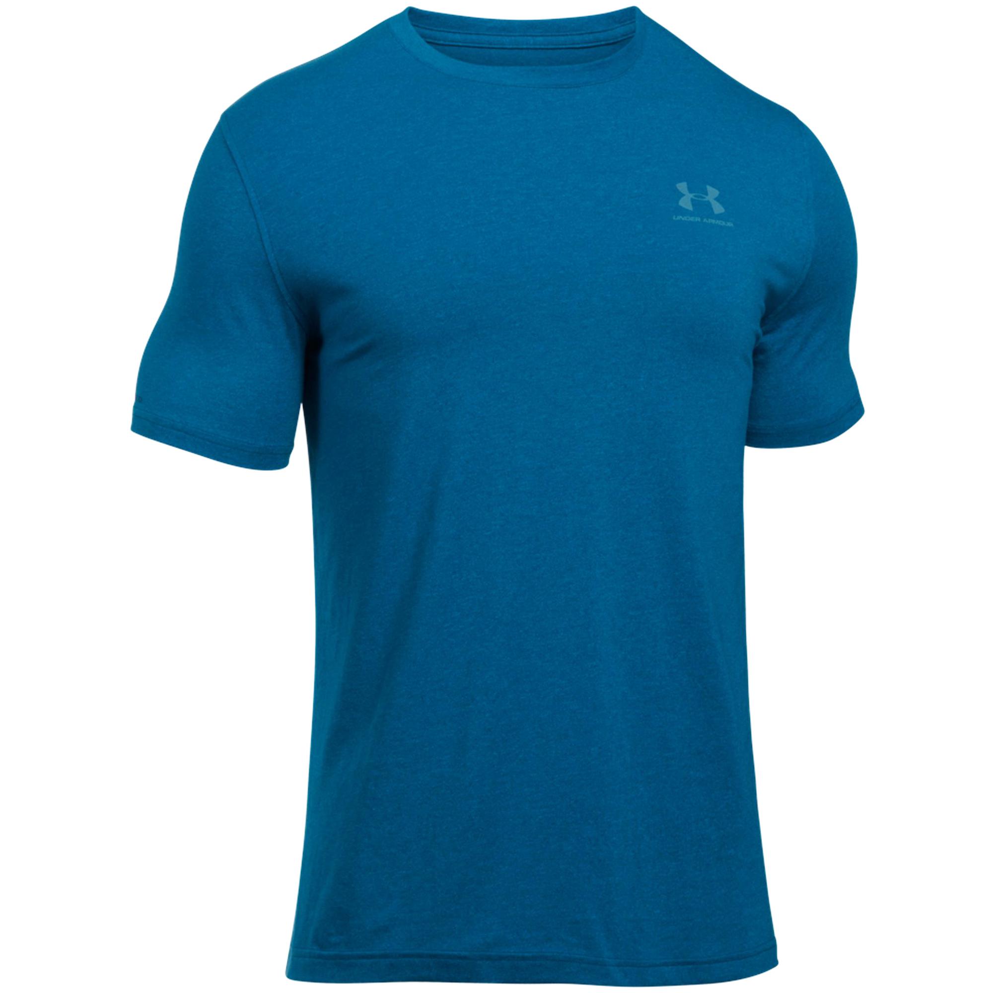 Under Armour Mens Fitted Threadborne Tee - Blackout Navy - Tennisnuts.com