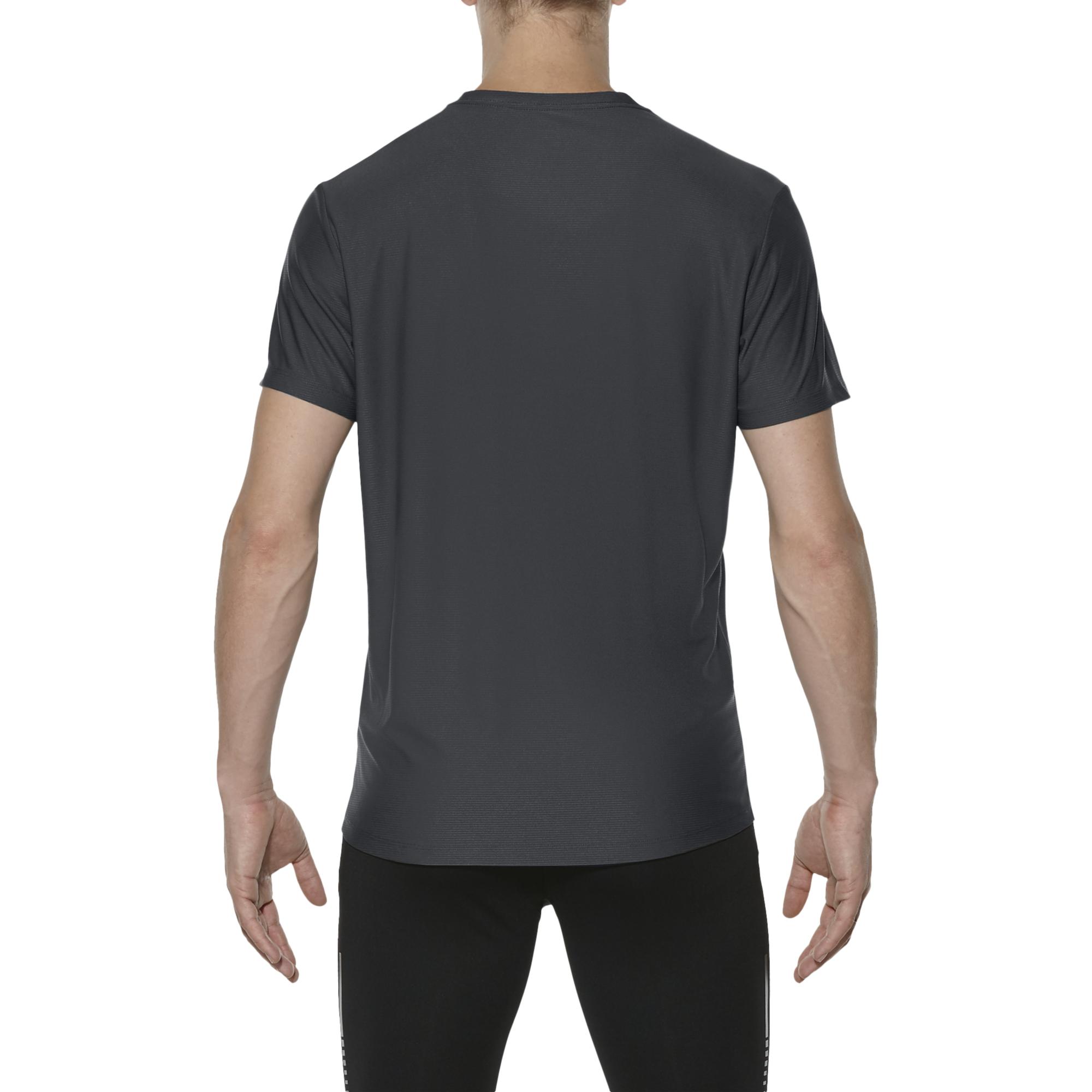 Asics Mens Graphic Short Sleeve Tee - Dark Grey - Tennisnuts.com