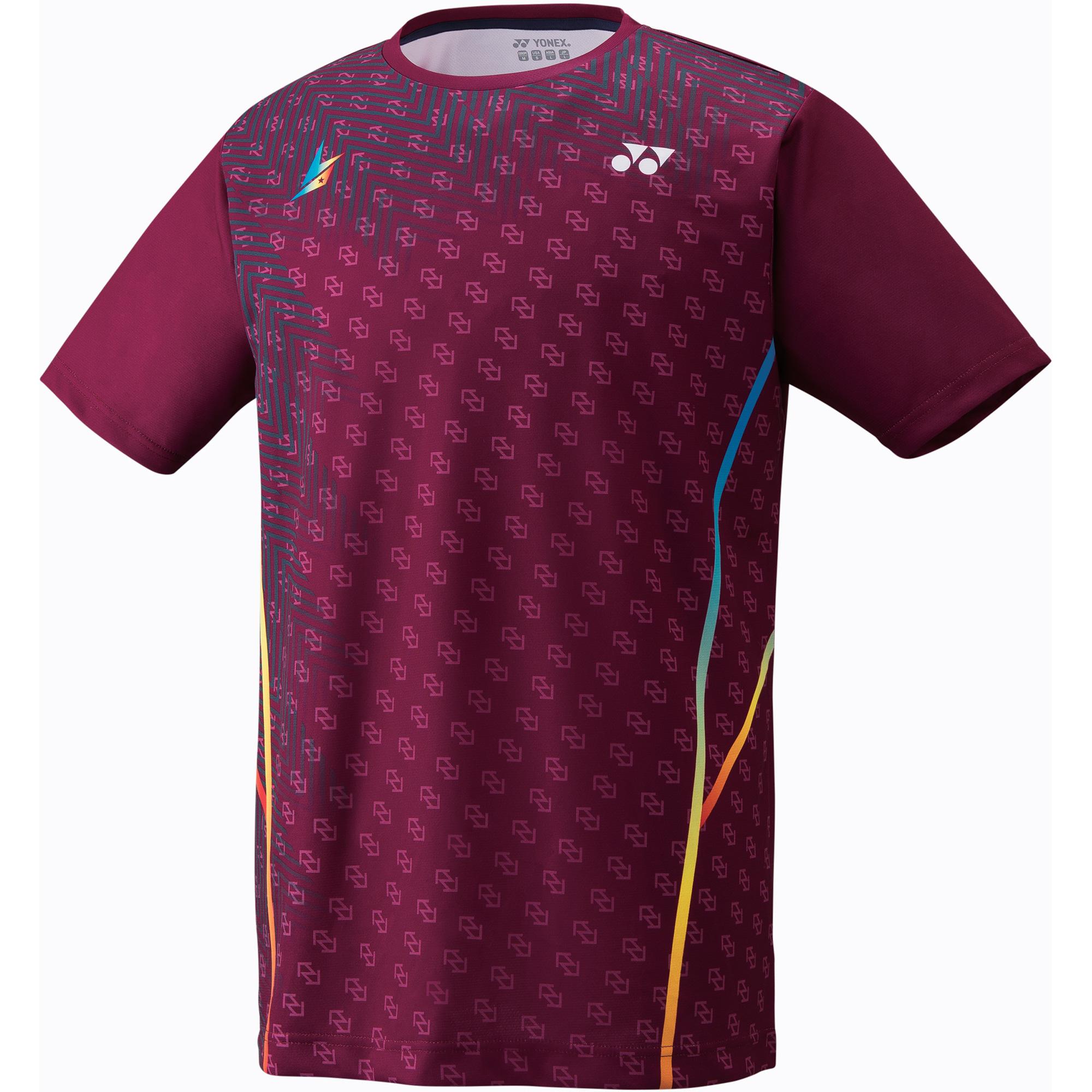 Yonex Mens 16393EX Lin Dan T-Shirt - Wine - Tennisnuts.com