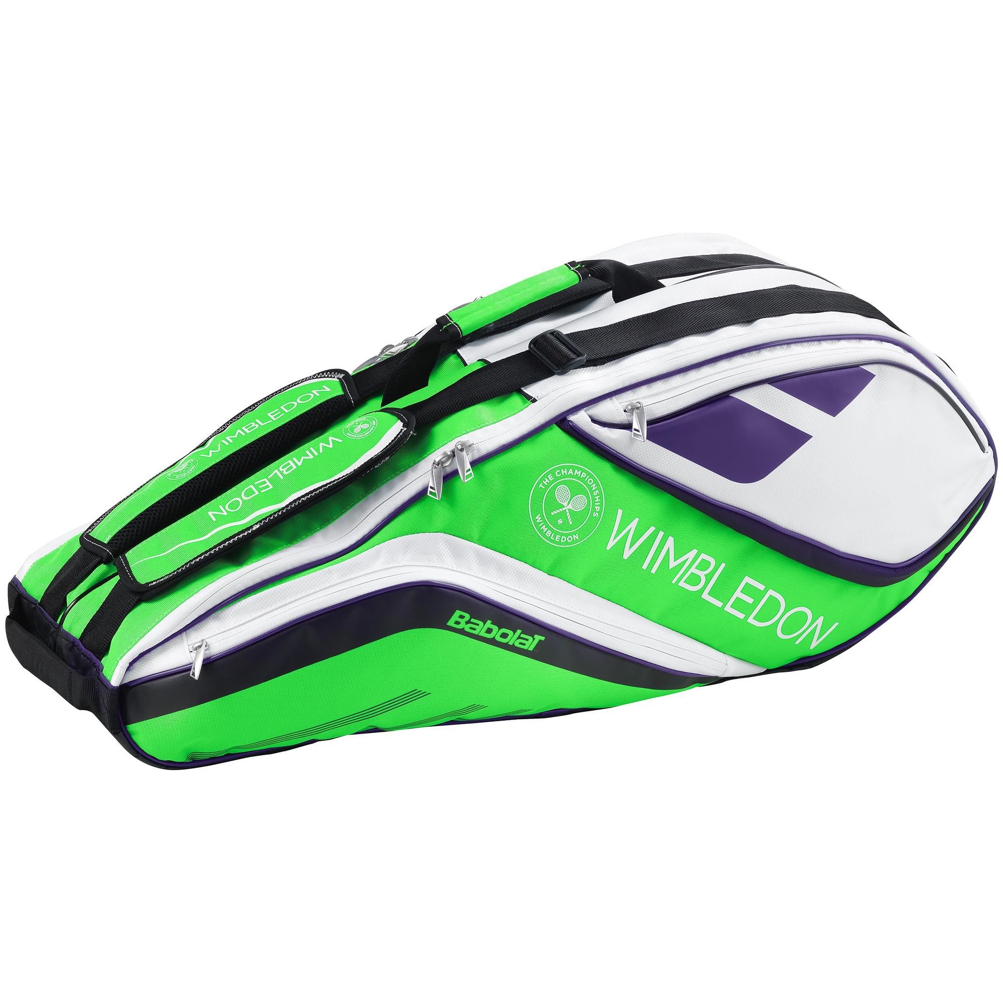 Babolat Team Wimbledon 6 Racket Bag - Green / Purple - Tennisnuts.com
