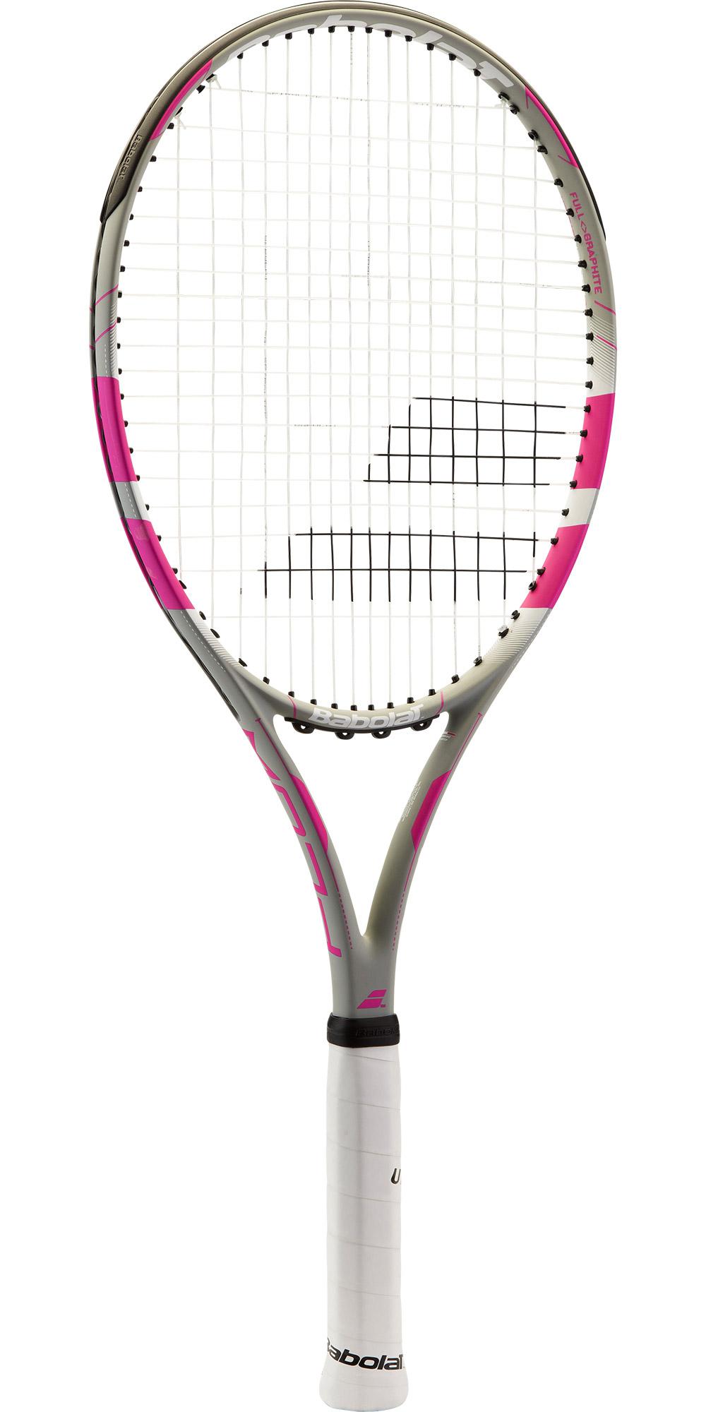 Babolat Flow Lite Tennis Racket - Grey/Pink - Tennisnuts.com