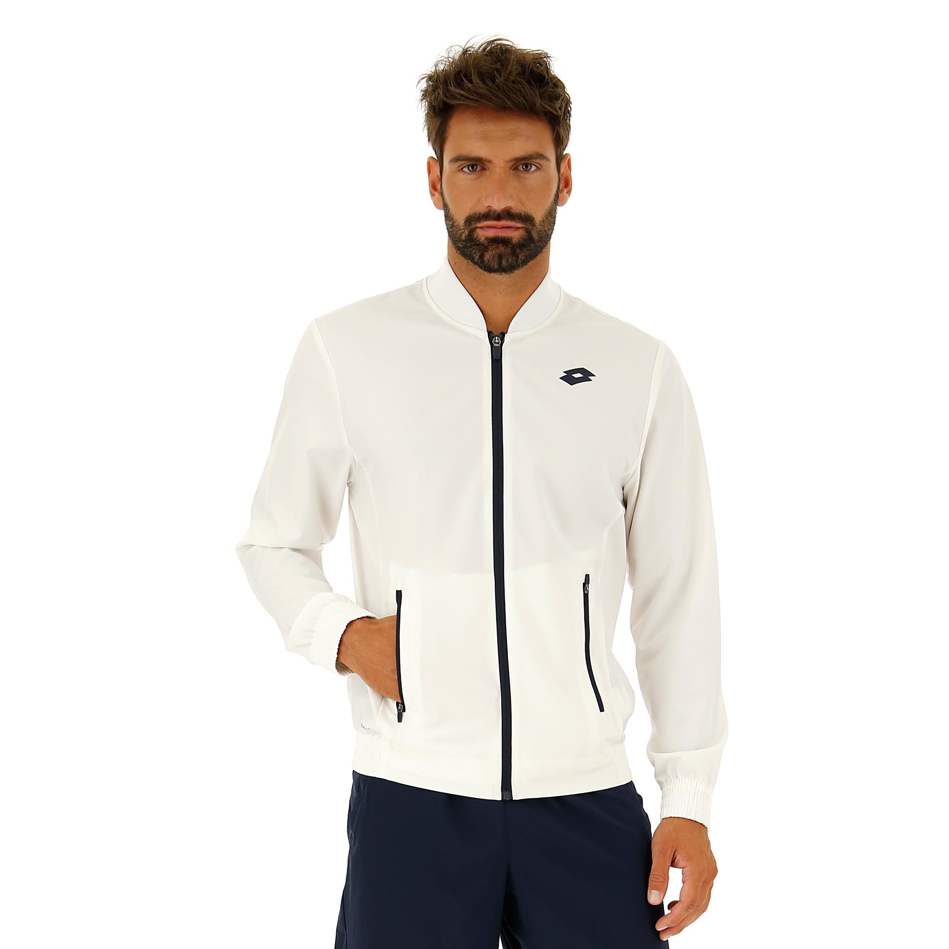 Lotto Mens Top Ten II Jacket - Bright White - Tennisnuts.com