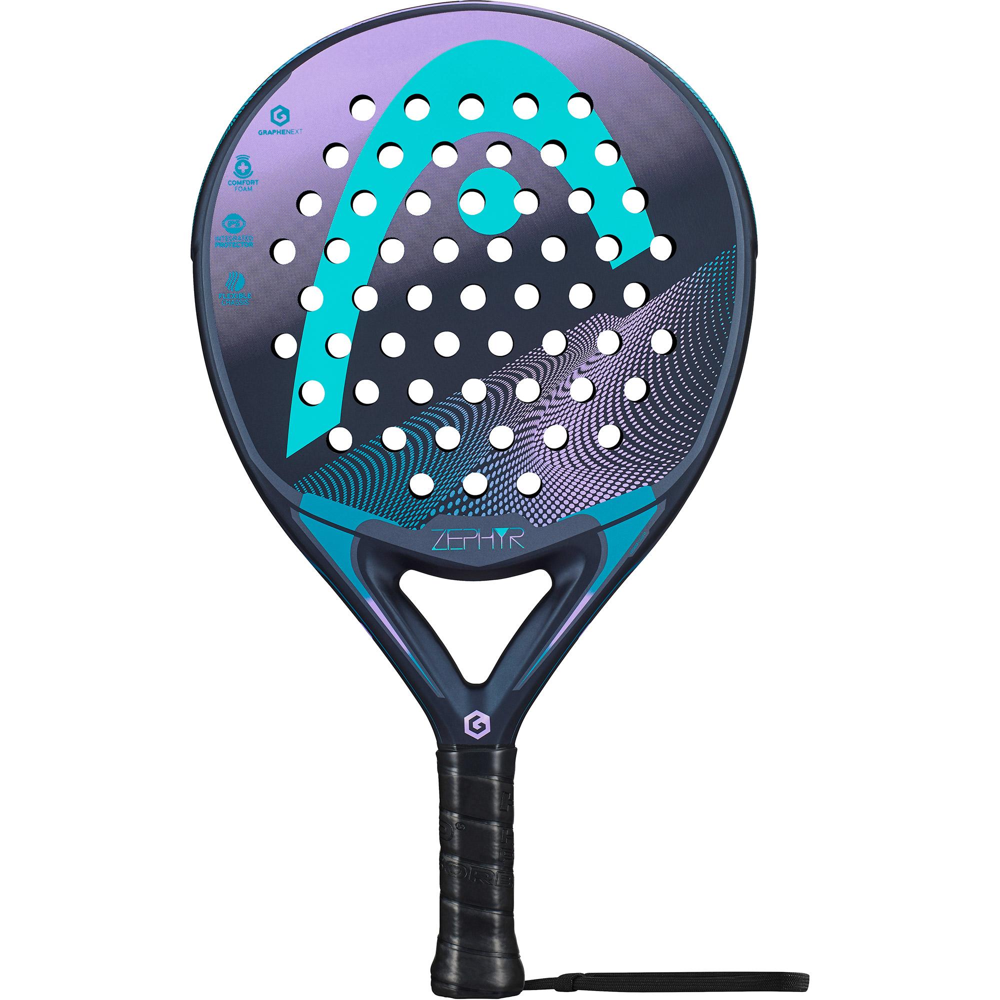 Head Graphene XT Zephyr Padel Racket - Purple/Turquoise - Tennisnuts.com