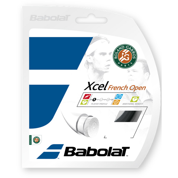 String Upgrade - Babolat XCel Black Strings - Tennisnuts.com