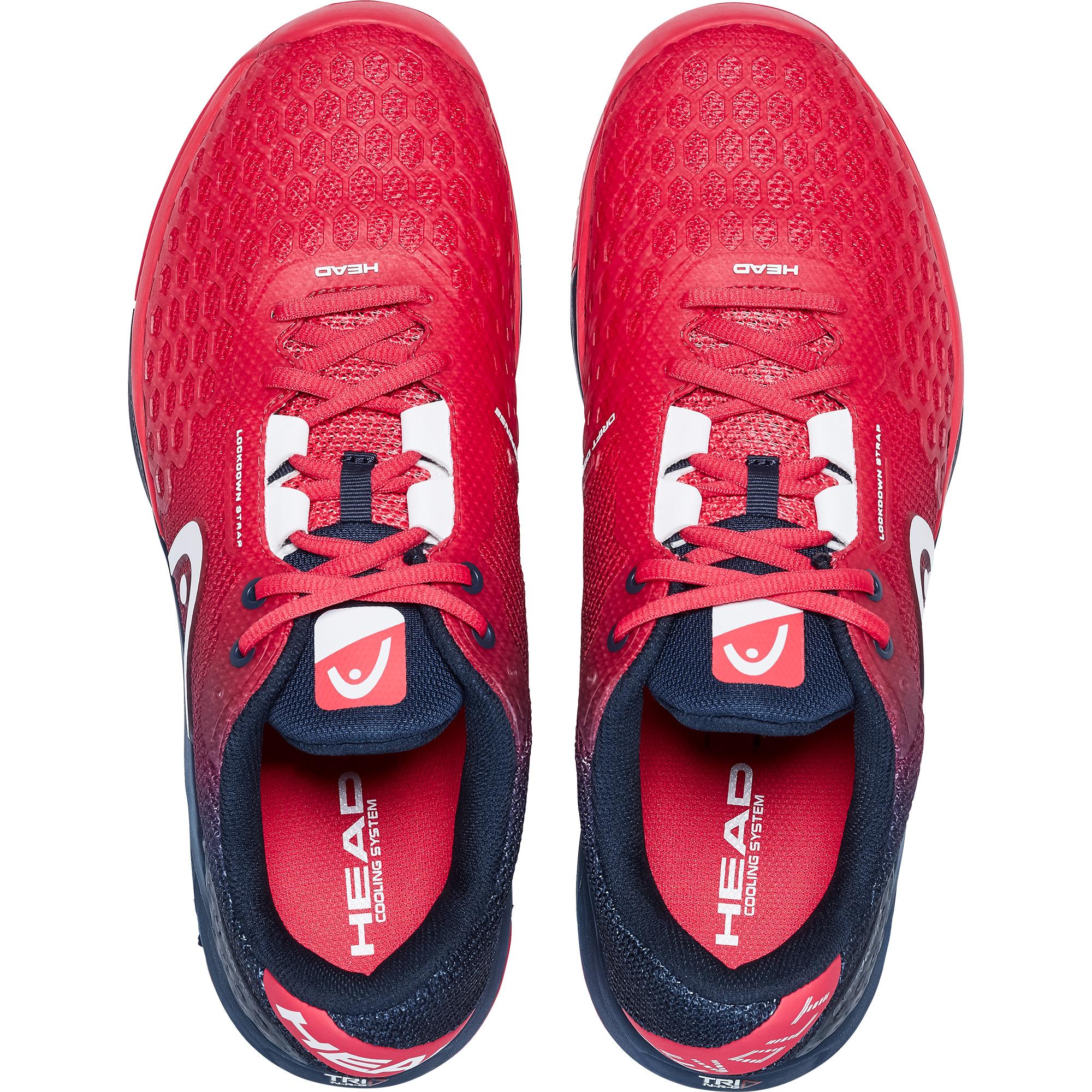 Head Mens Revolt Pro 3 Tennis Shoes - Red/Dark Blue - Tennisnuts.com