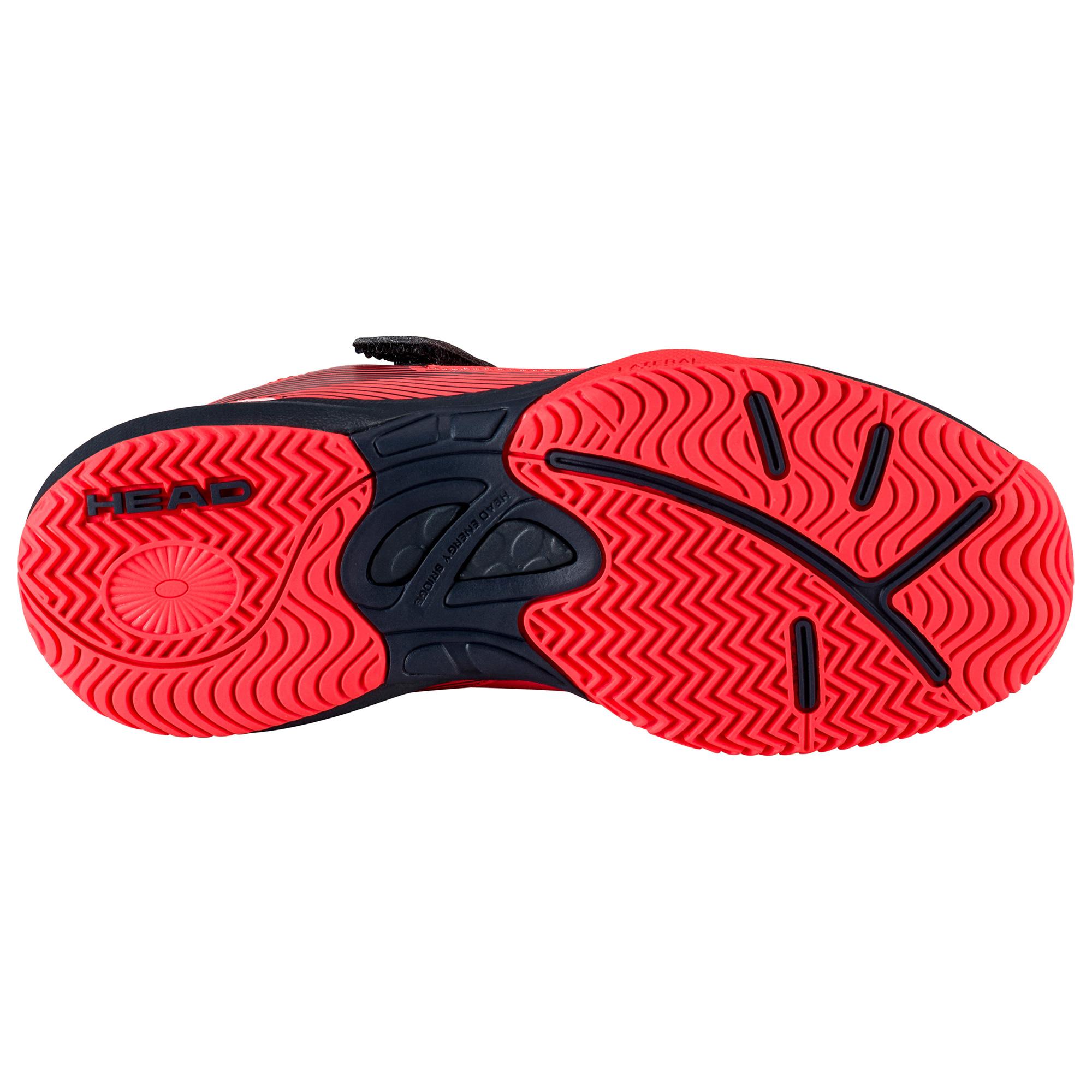 Head Kids Sprint 3.0 Velcro Tennis Shoes - Red/Black - Tennisnuts.com