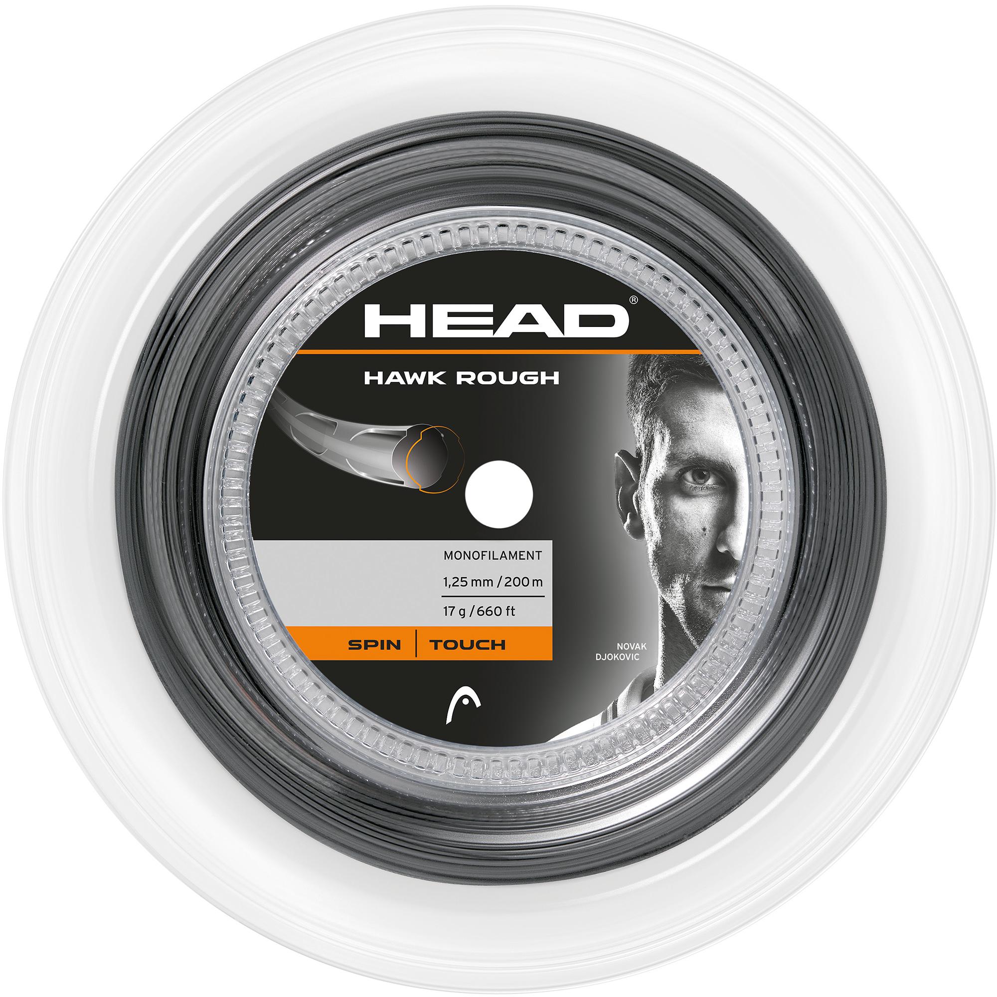Head Hawk Rough 200m Tennis String Reel - Anthracite - Tennisnuts.com