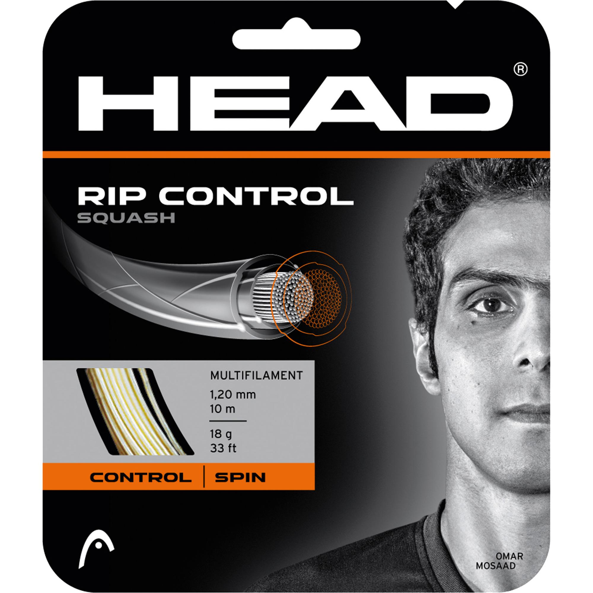 Head Rip Control Squash String Set - White - Tennisnuts.com