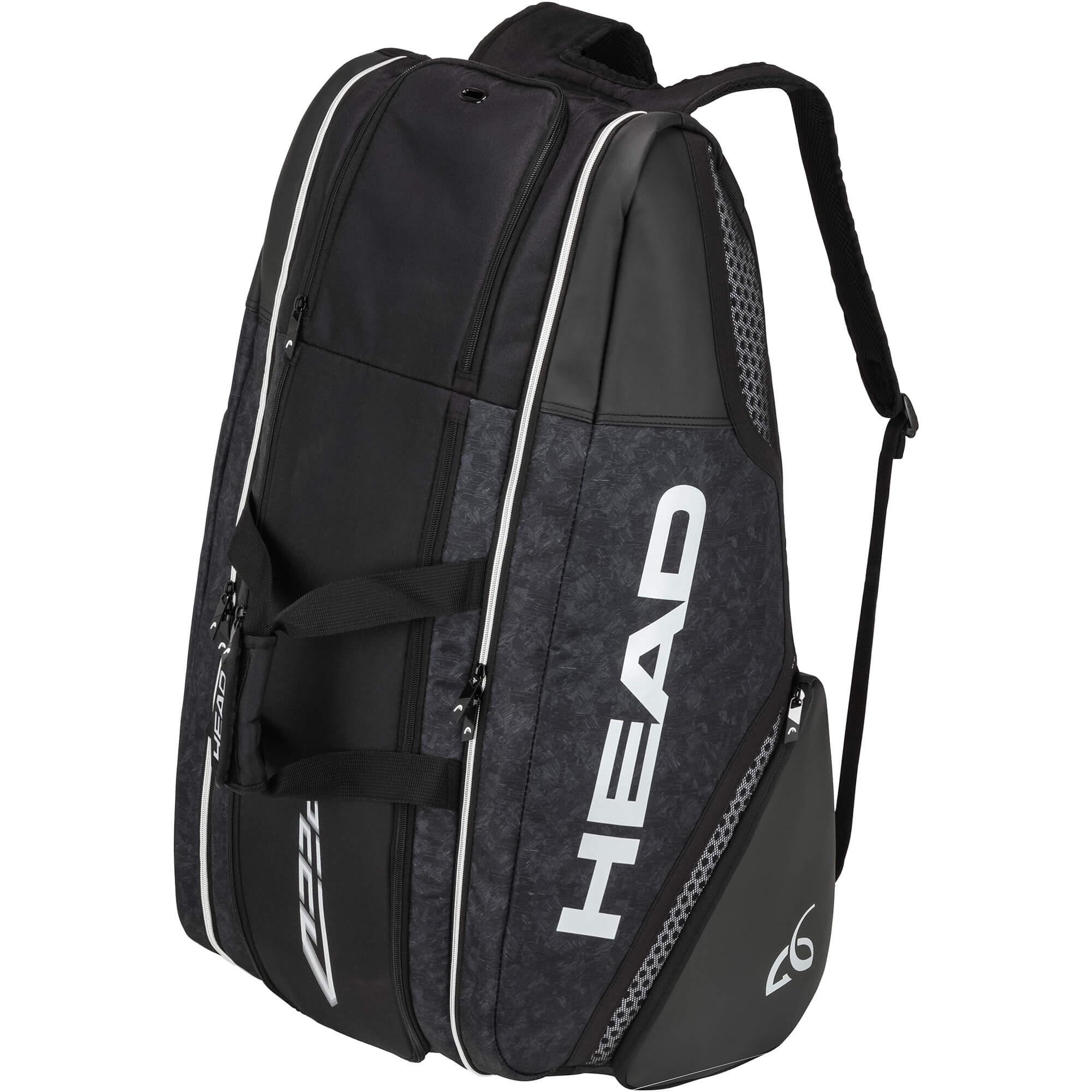 Head Djokovic Monstercombi 12 Racket Bag - Black - Tennisnuts.com
