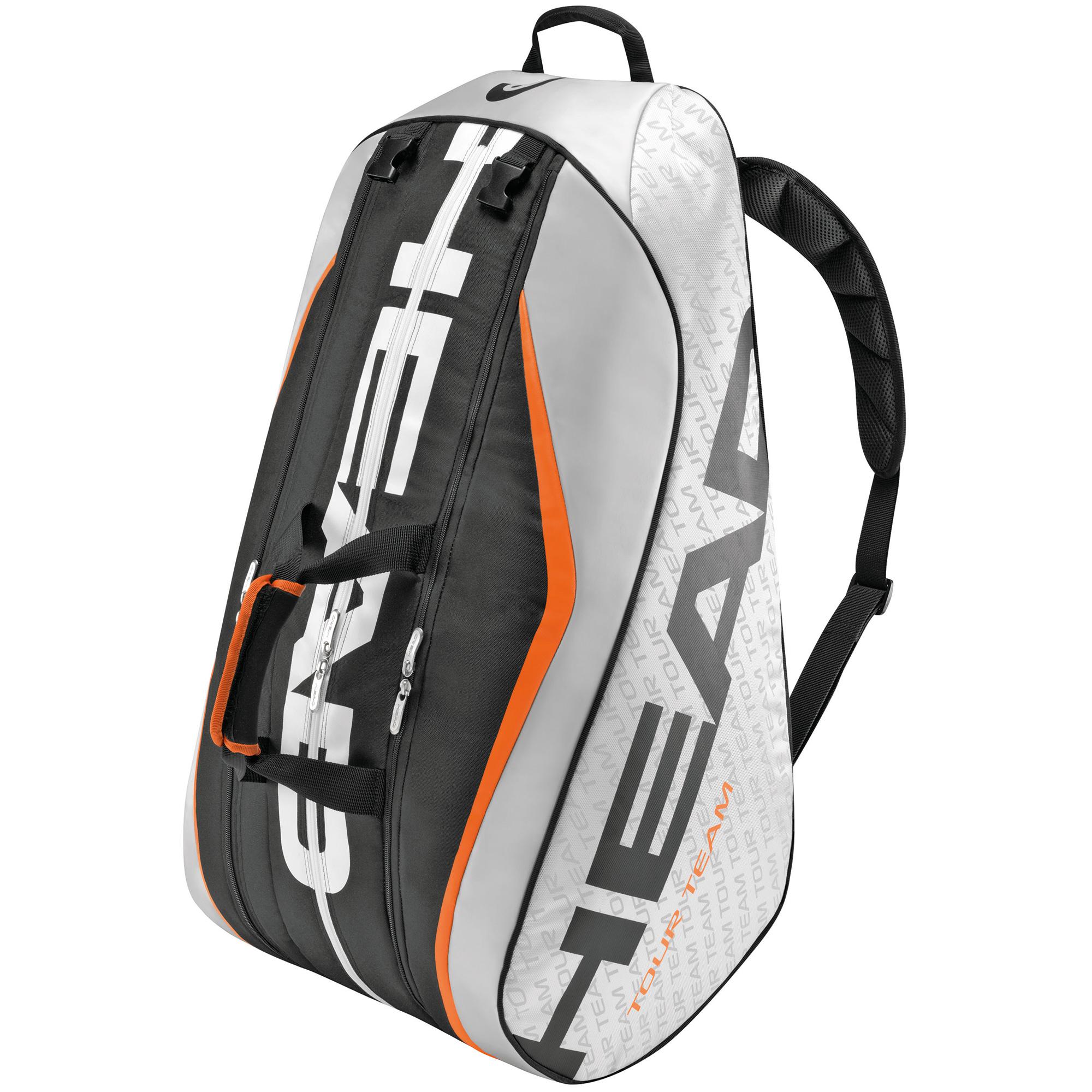Head Tour Team Monstercombi 12 Racket Bag - Silver/Black - Tennisnuts.com