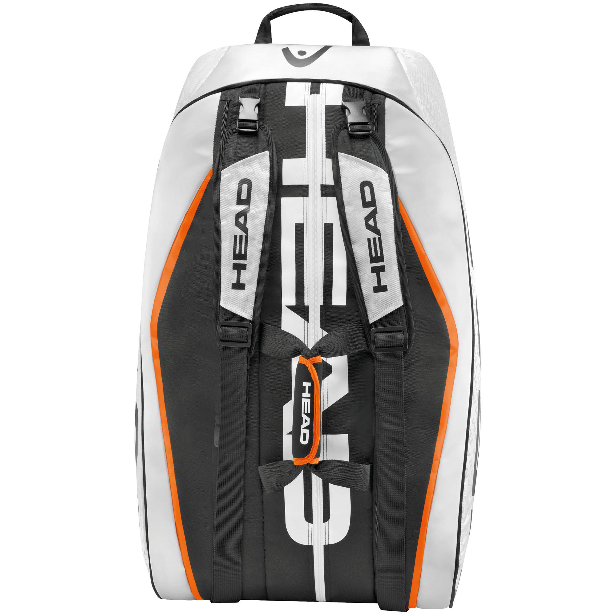 Head Tour Team Monstercombi 12 Racket Bag - Silver/Black - Tennisnuts.com