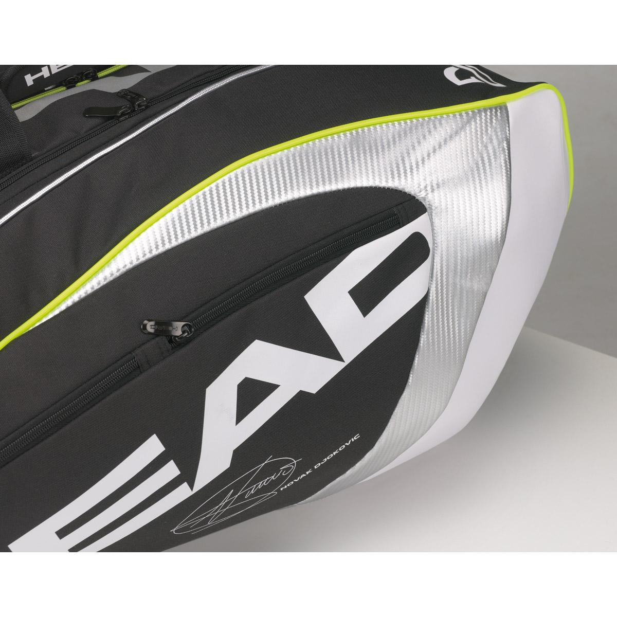 Head Djokovic 12R MonsterCombi Tennis Bag - Tennisnuts.com