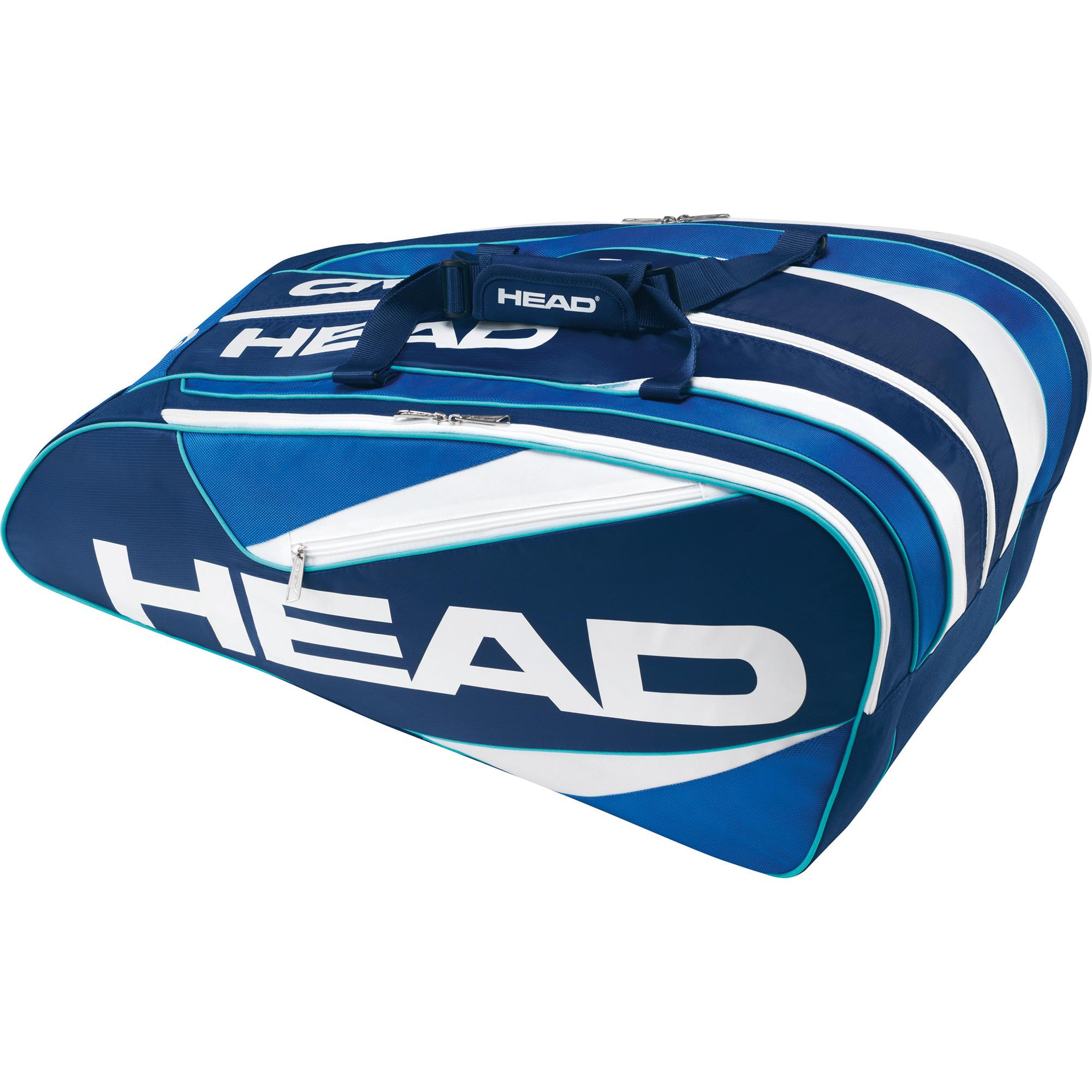 Head Elite Monstercombi 12 Racket Bag - Blue - Tennisnuts.com