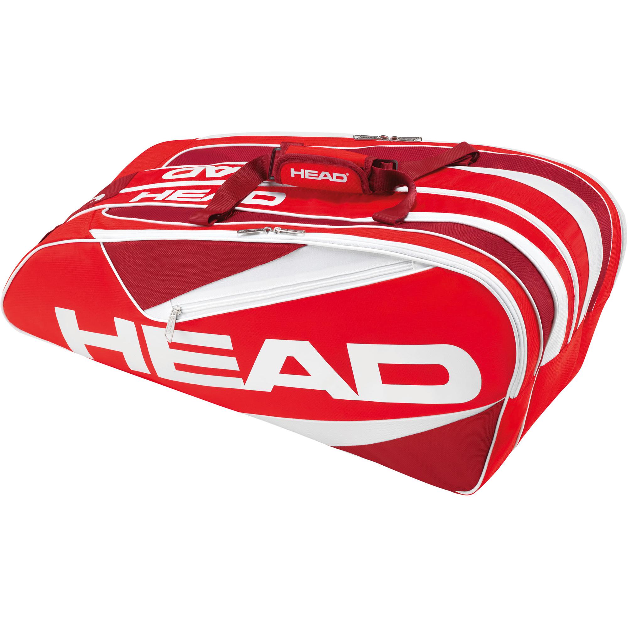 Head Elite Supercombi 9 Racket Bag - Red - Tennisnuts.com