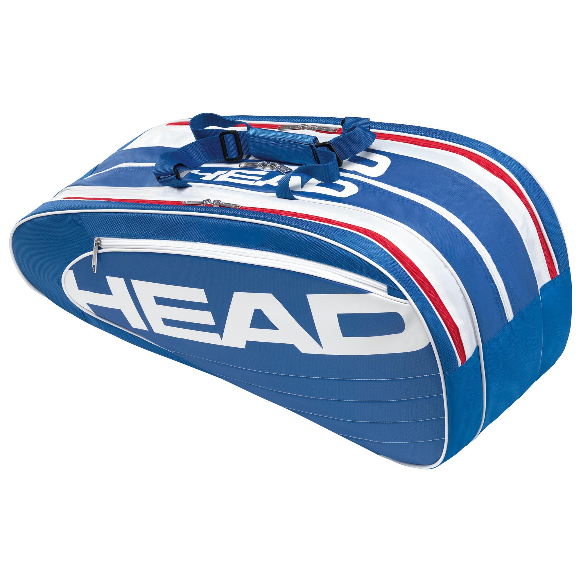Head Elite Combi Racket Bag - Blue/White - Tennisnuts.com
