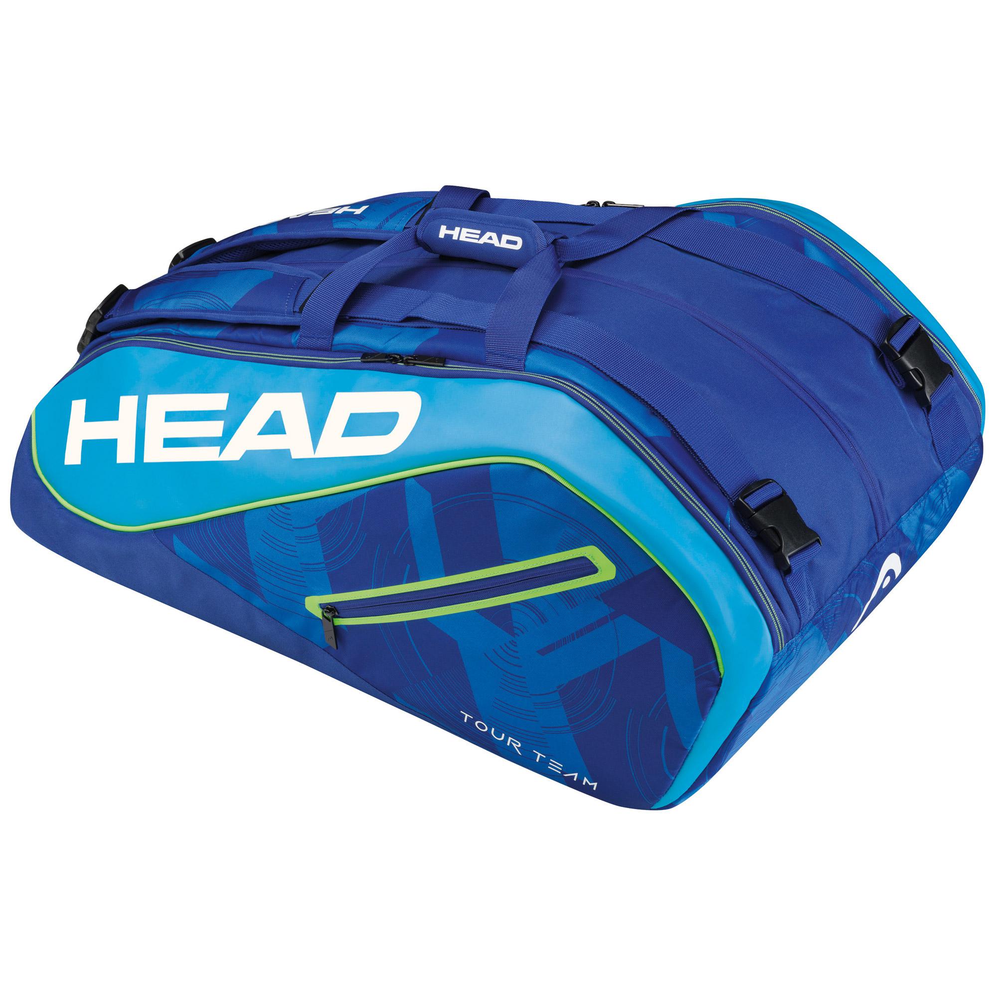 Head Tour Team Monstercombi 12 Racket Bag - Blue - Tennisnuts.com