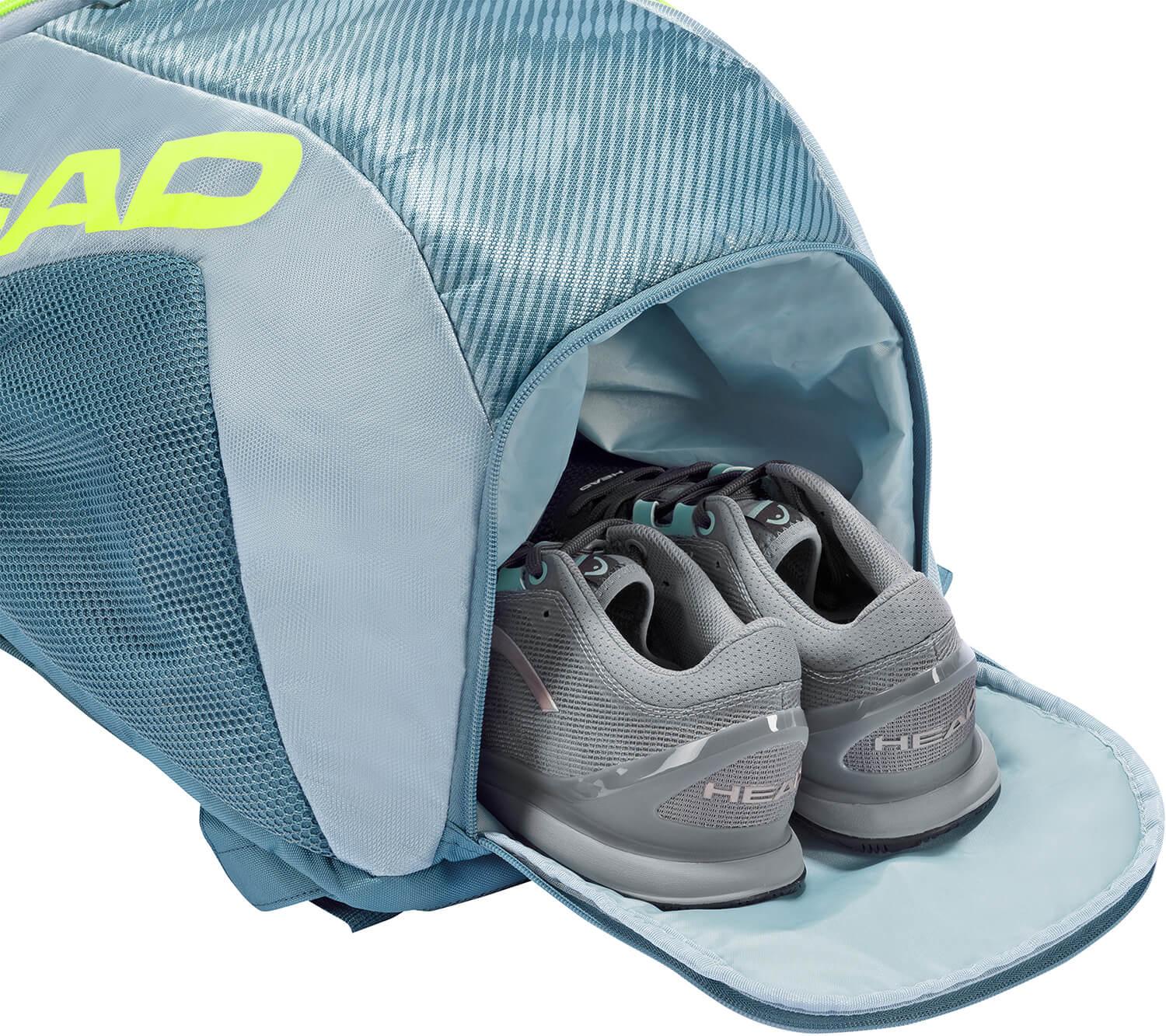 Head Tour Team Extreme Backpack - Grey/Neon Yellow - Tennisnuts.com