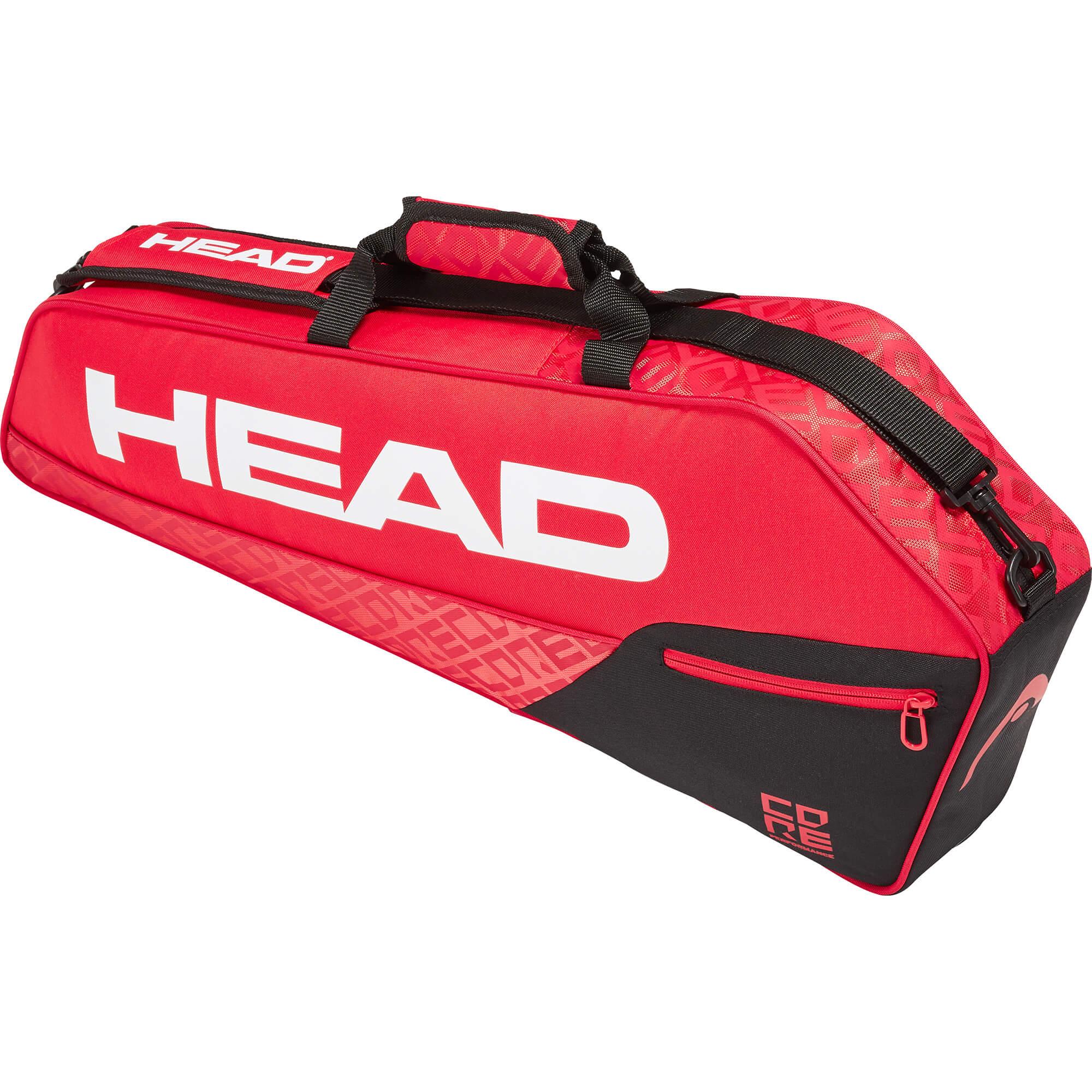 Head Core Pro 3 Racket Bag - Red/Black - Tennisnuts.com