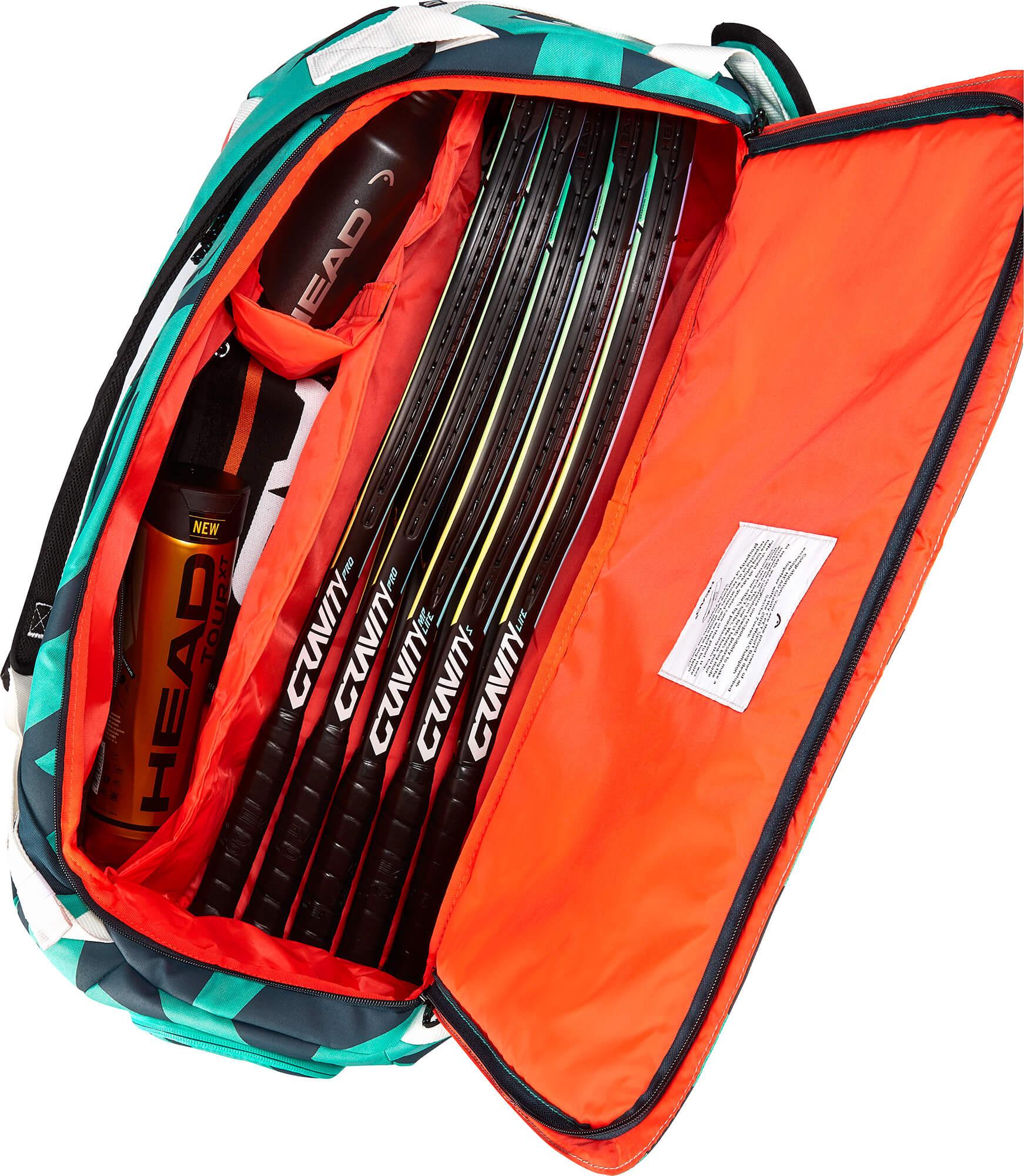 Head Gravity r-PET 6 Rackets Sport Bag - Turquoise - Tennisnuts.com