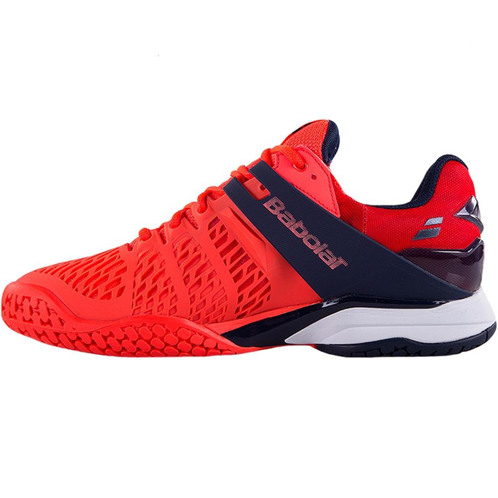 Babolat Mens Propulse Fury Tennis Shoes - Fluorescent Red - Tennisnuts.com