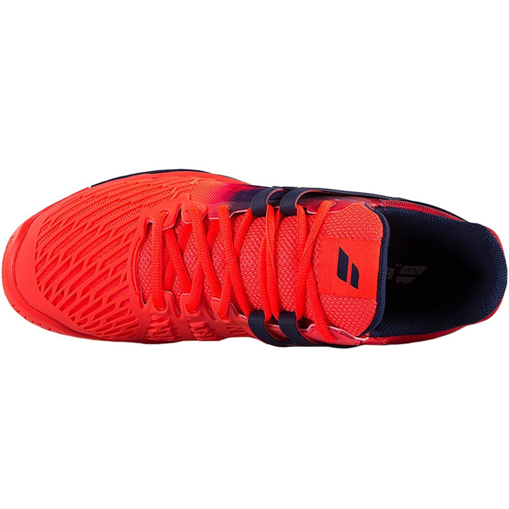 Babolat Mens Propulse Fury Tennis Shoes - Fluorescent Red - Tennisnuts.com