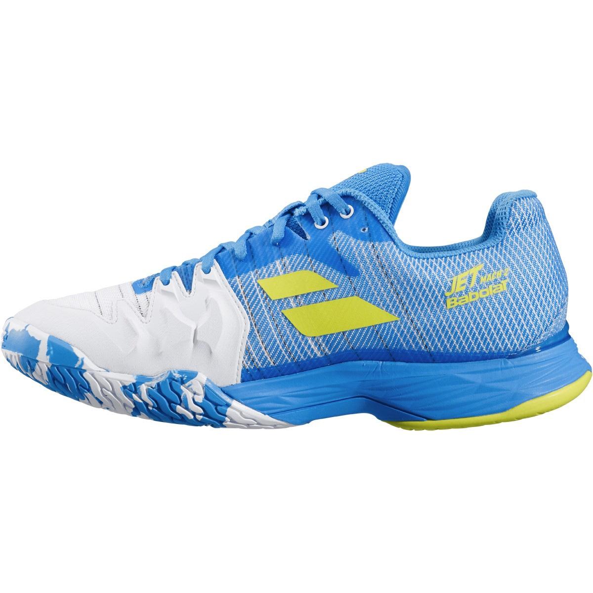 Babolat Mens Jet Mach II Tennis Shoes - Malibu Blue - Tennisnuts.com