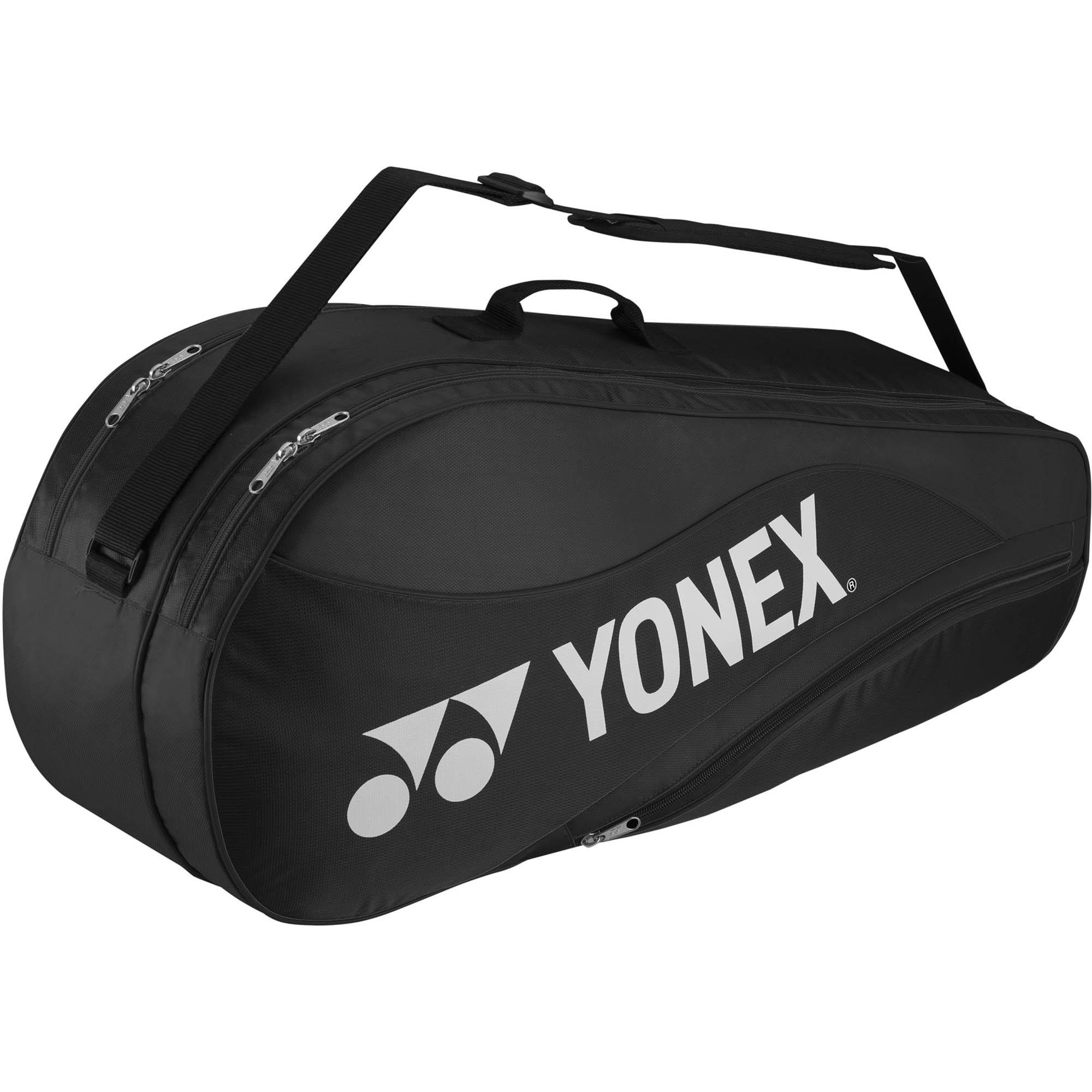 Yonex Team 6 Racket Bag - Black/Silver - Tennisnuts.com