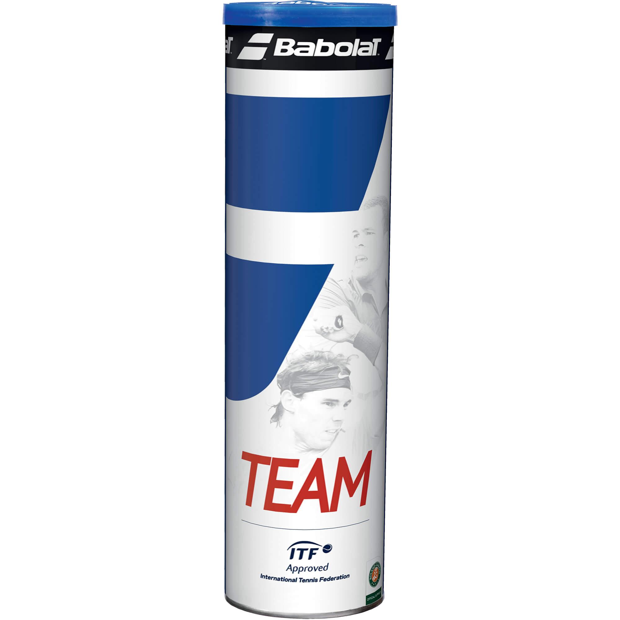 Babolat Team Tennis Balls (4 Ball Can) - Tennisnuts.com