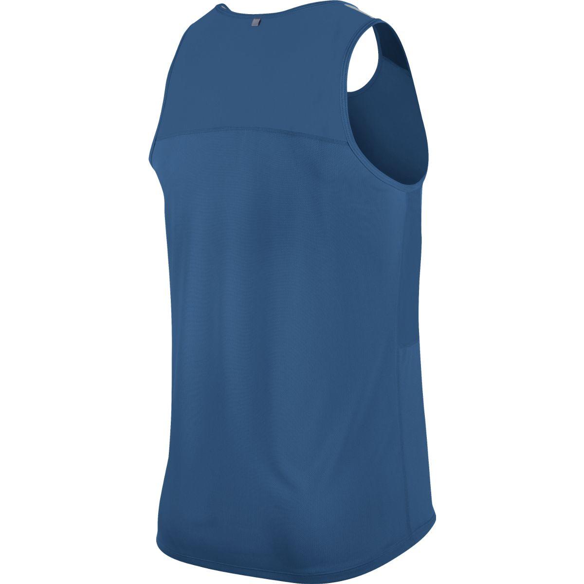 Nike Mens Racer Singlet Tank - Military Blue/Reflective Silver ...