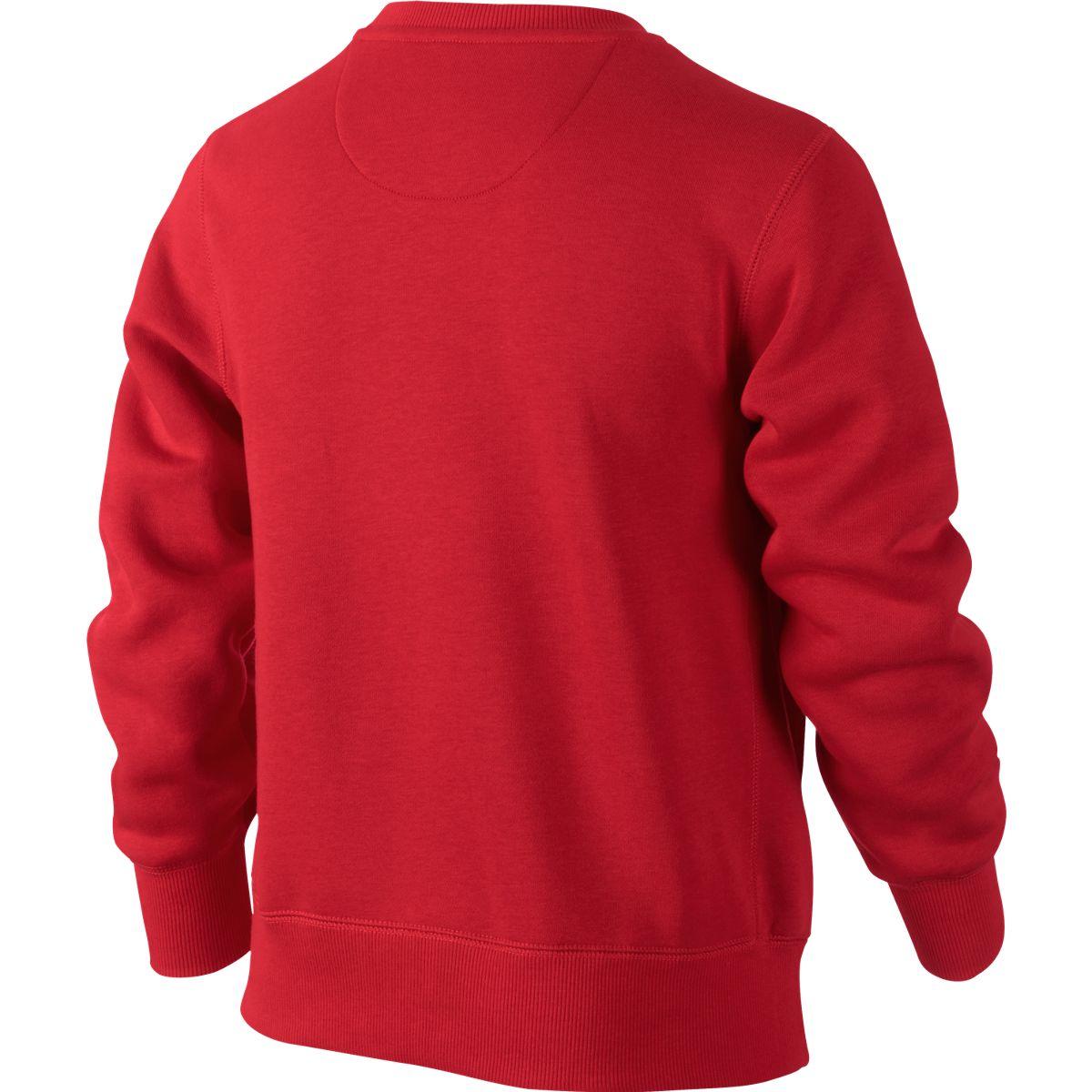 Nike Boys YA76 Graphic Sweater - Challenge Red - Tennisnuts.com